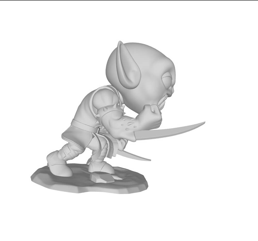 Baraka Chibi Figures - 3D Model by delaneyjackson68
