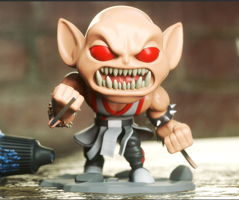 Baraka Chibi Figures - 3D Model by delaneyjackson68