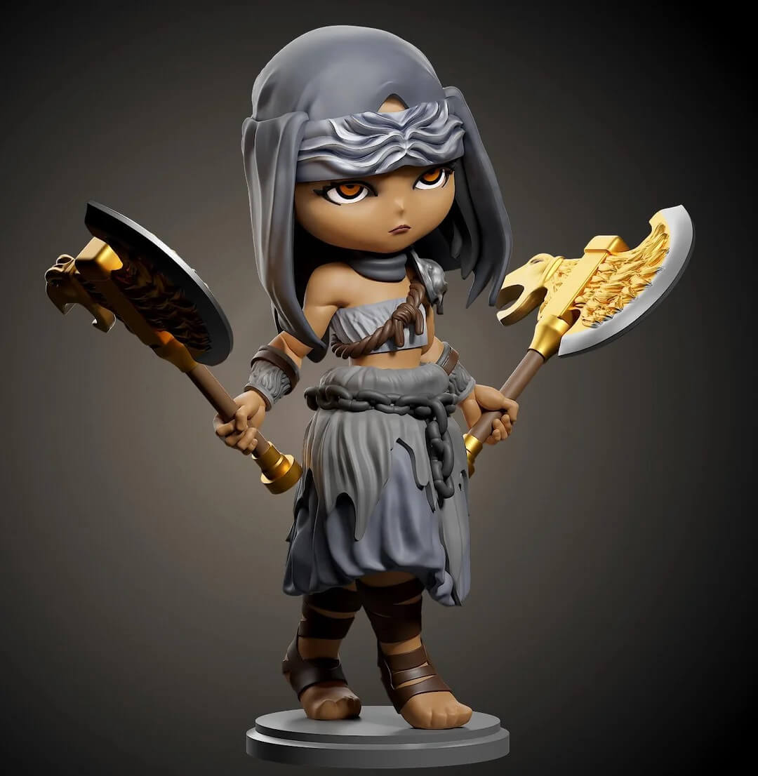 Chibi Nepheli Loux 3D Figures Ready To Print by delaneyjackson68