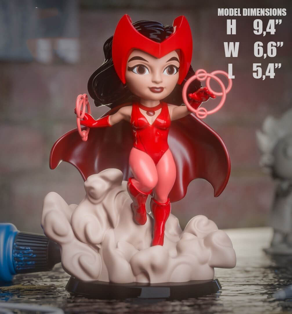 Chibistl - Scarlet Witch Chibi Figures 3D Print Model by delaneyjackson68