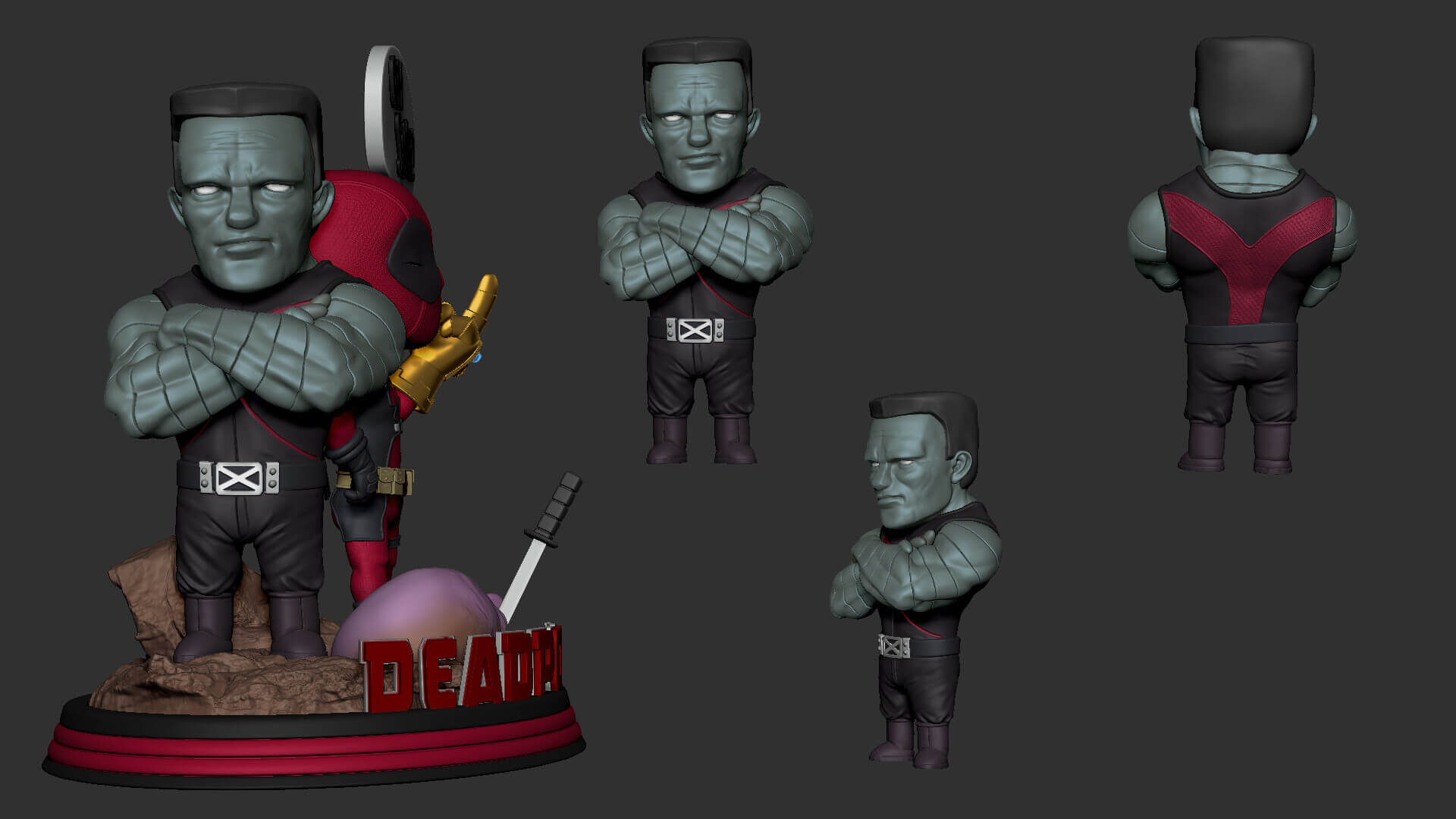 Deadpool Snap Chibi Figures - 3D Print Model by delaneyjackson68