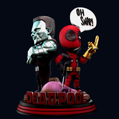 Deadpool Snap Chibi Figures - 3D Model by delaneyjackson68