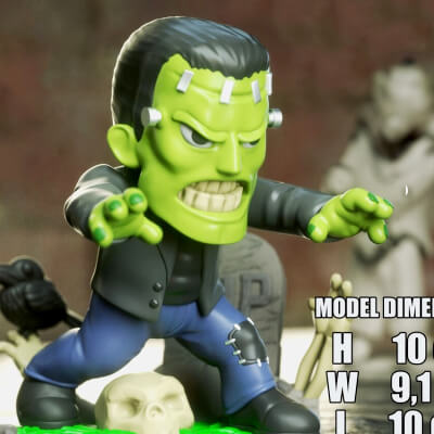 Frankenstein Chibi Figures - 3D Model by delaneyjackson68