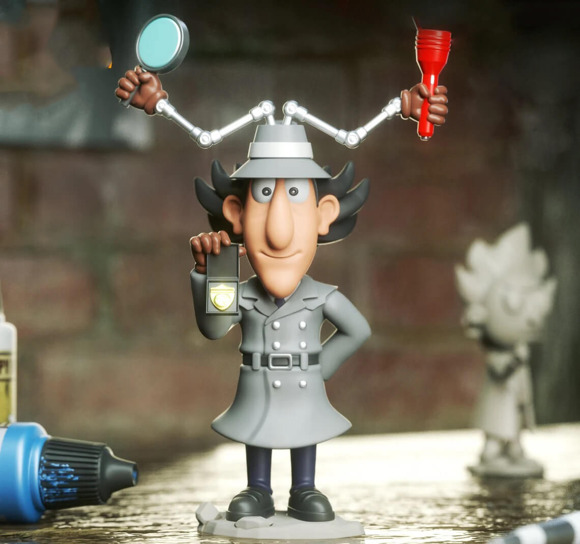 Inspector Gadget Chibi Figures - 3D Model by delaneyjackson68