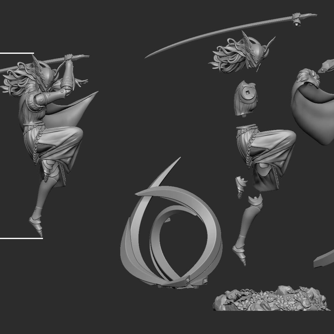 Malenia Elden Ring Figures - 3D Model by delaneyjackson68
