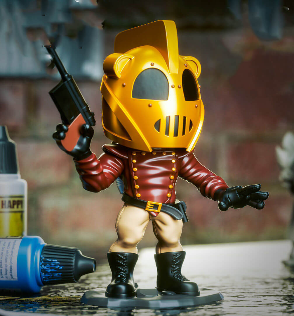 Rocketeer Chibi Figures - 3D Print Model by delaneyjackson68