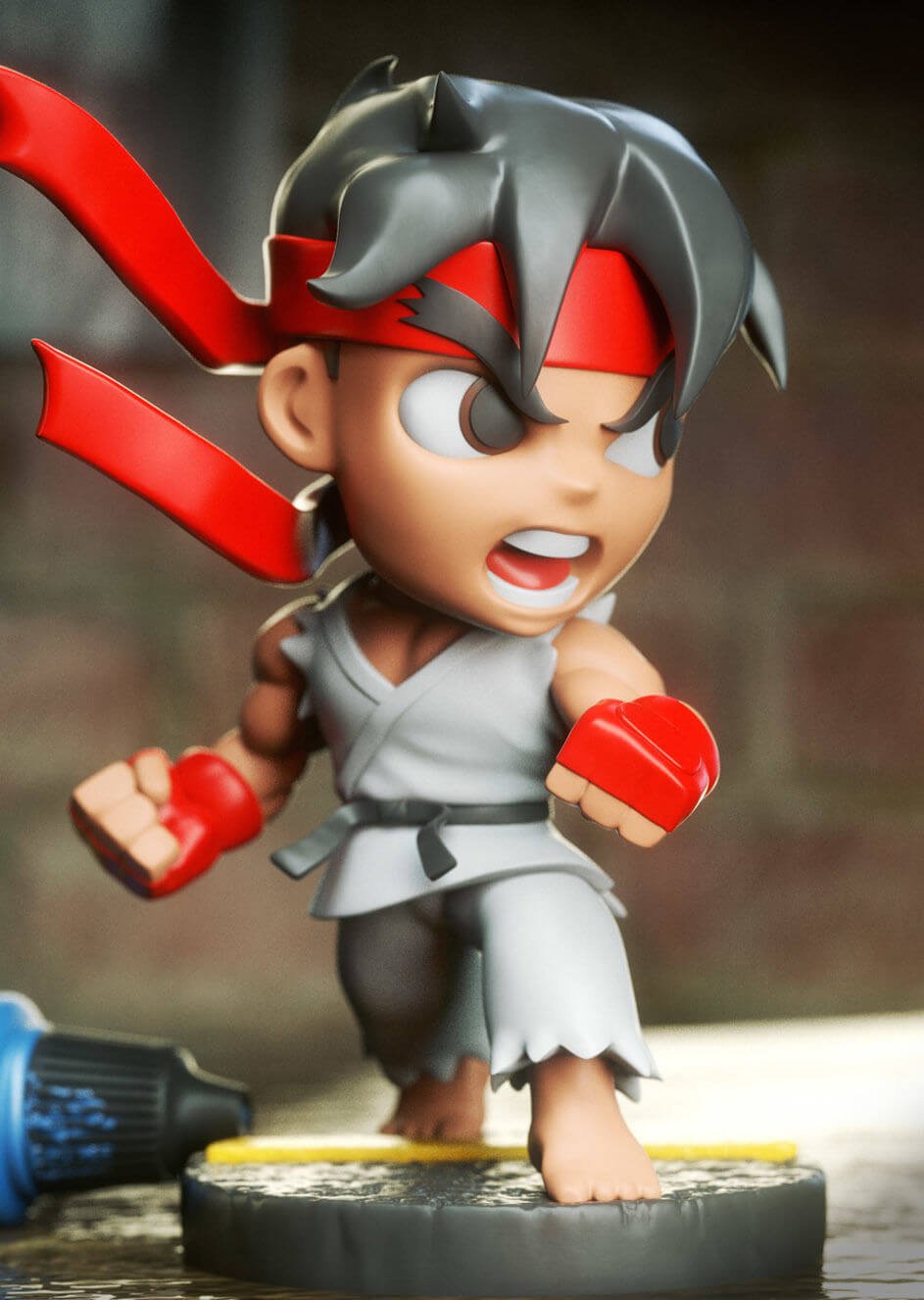 Ryu Chibi Figures - 3D Print Model by delaneyjackson68