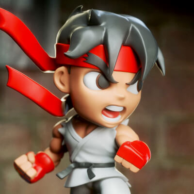 Ryu Chibi Figures - 3D Print Model by delaneyjackson68