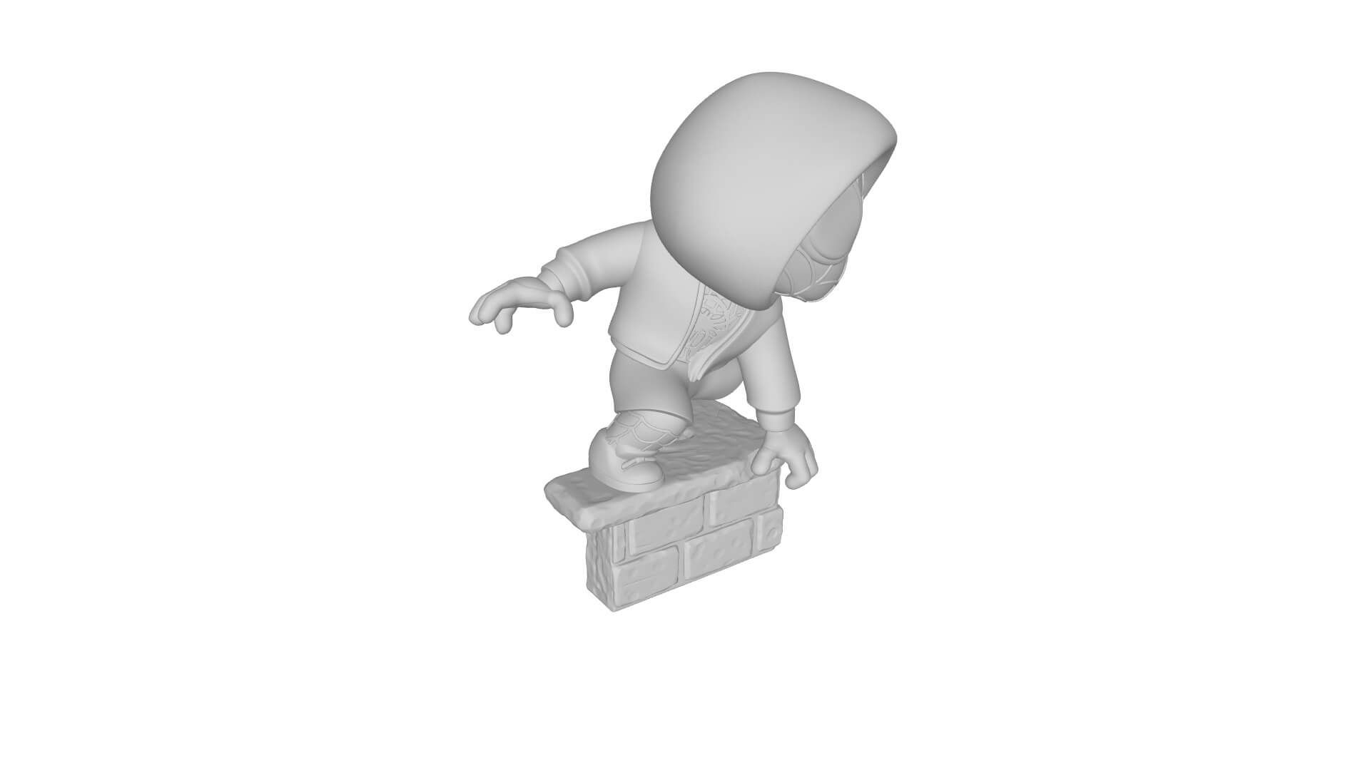 Spider-Man Miles Morales Chibi Figures 3D Print Model by delaneyjackson68