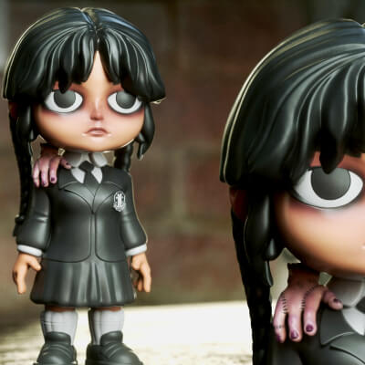 Wednesday Addams Chibi Figures - 3D Model by delaneyjackson68