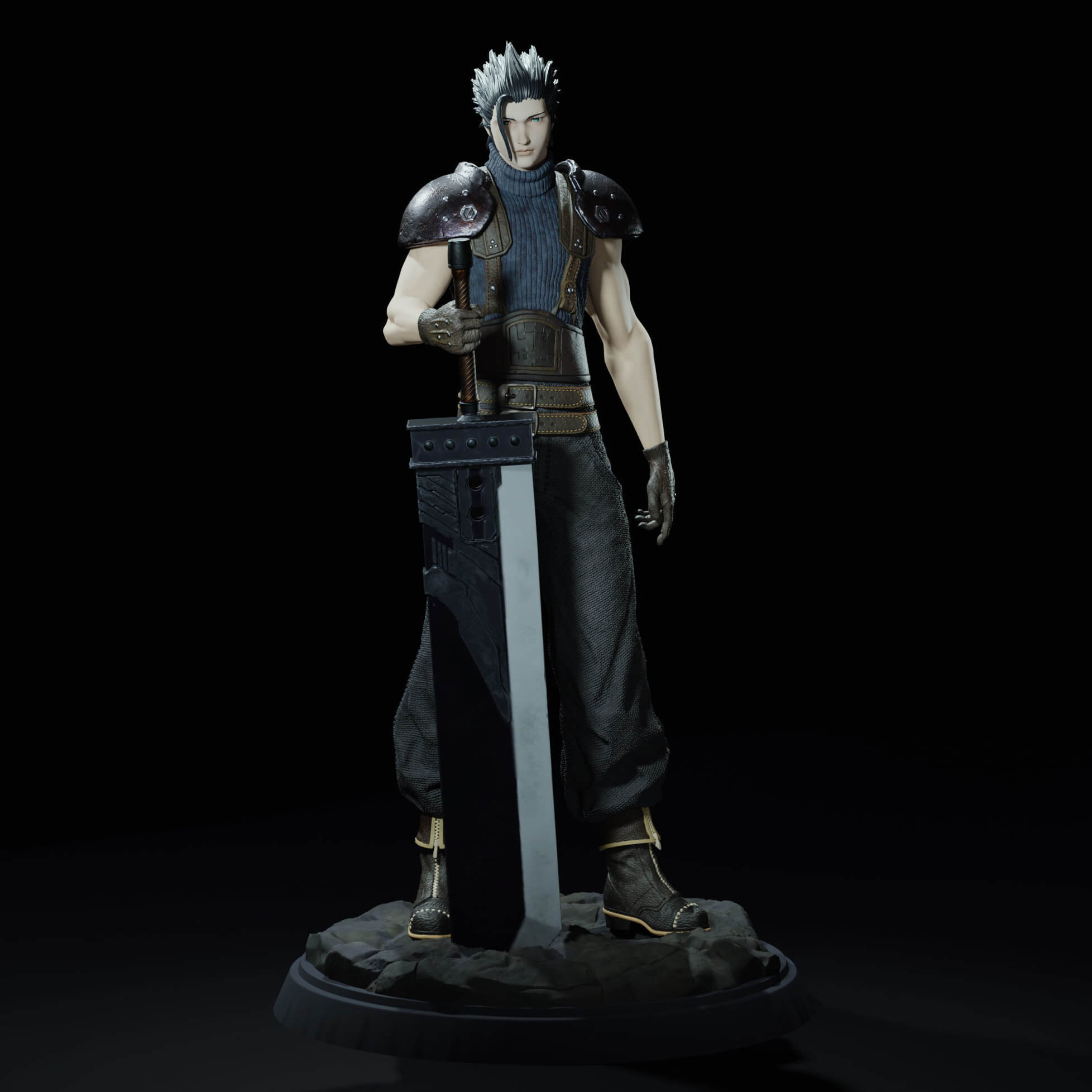 Zack Fair Figure - 3D Model by delaneyjackson68