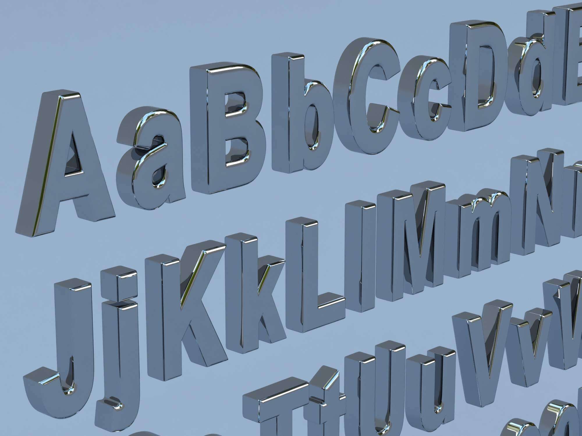 3d arial font - voldolphin