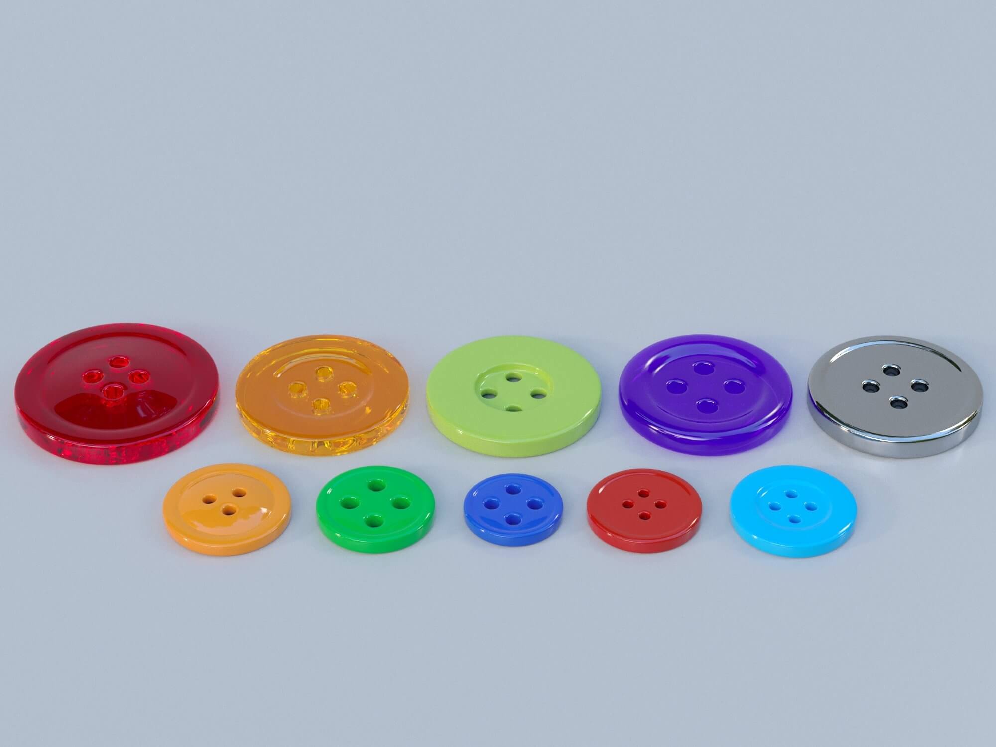 Buttons - 3D Model by deleon3d