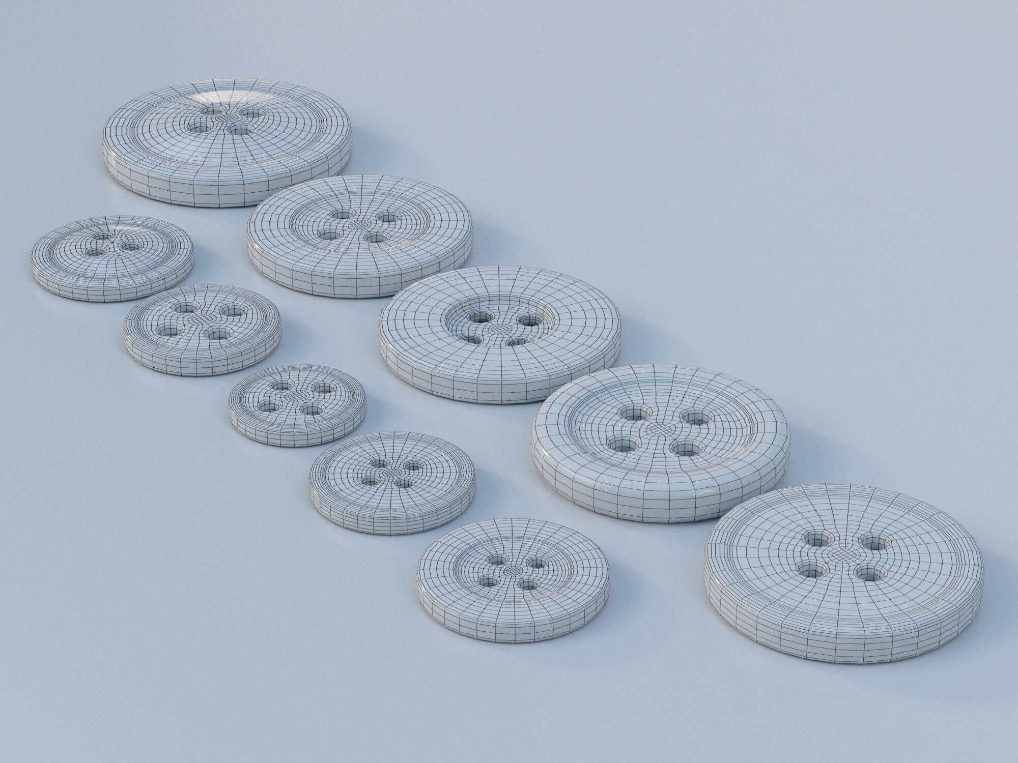 Buttons - 3D Model by deleon3d
