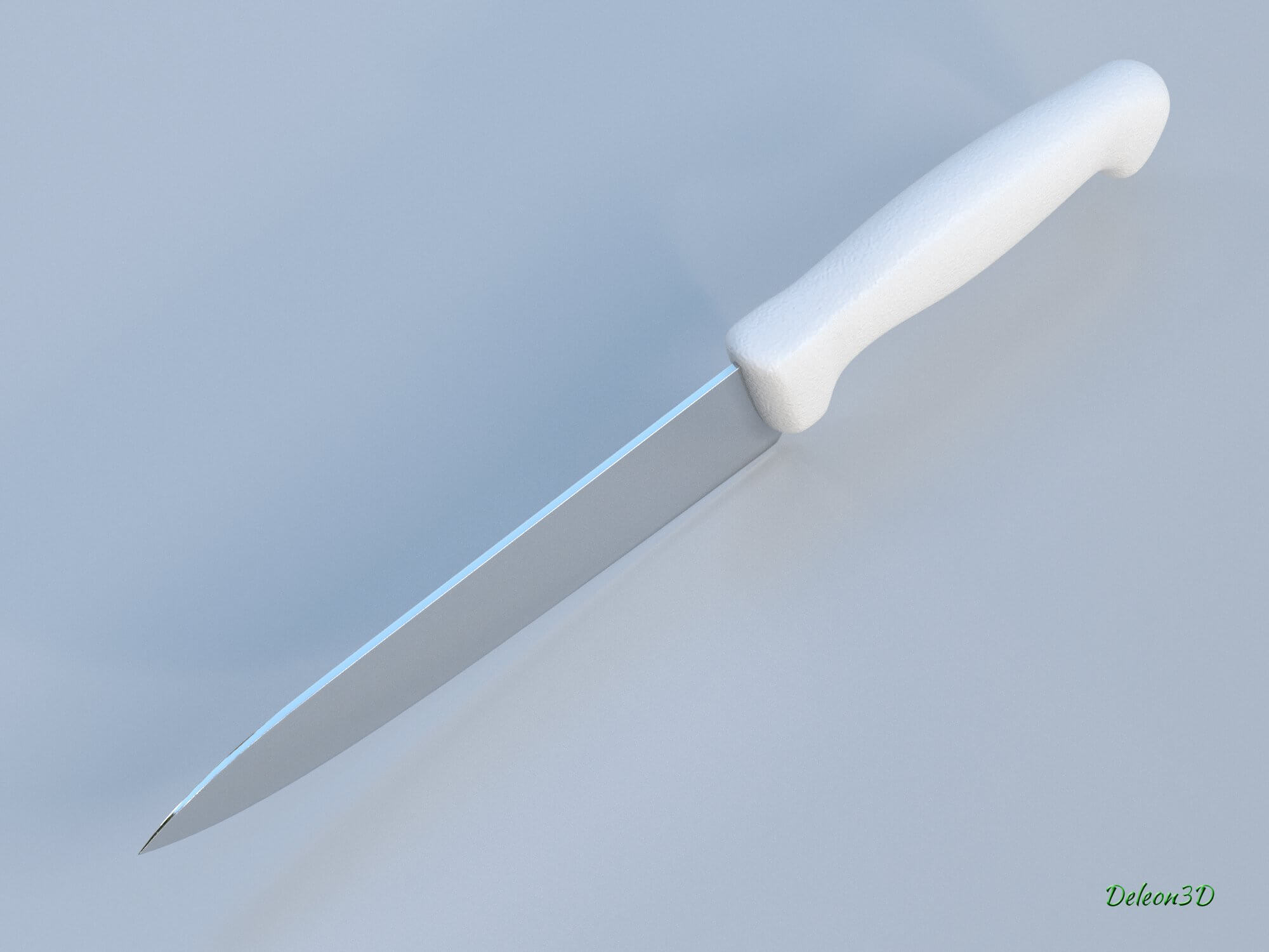 Kitchen Knife - 3D Model by deleon3d