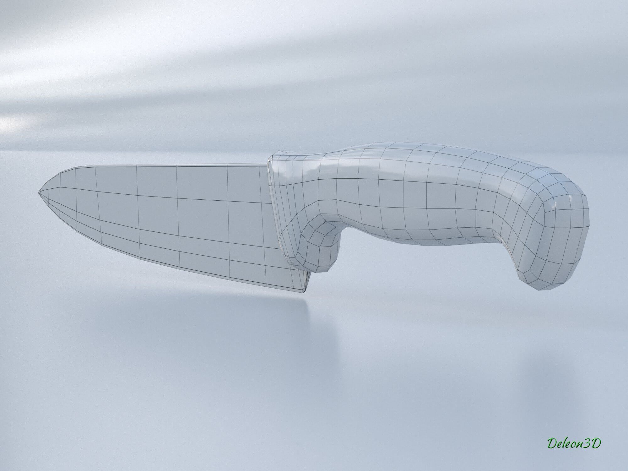 Kitchen Knife - 3D Model by deleon3d