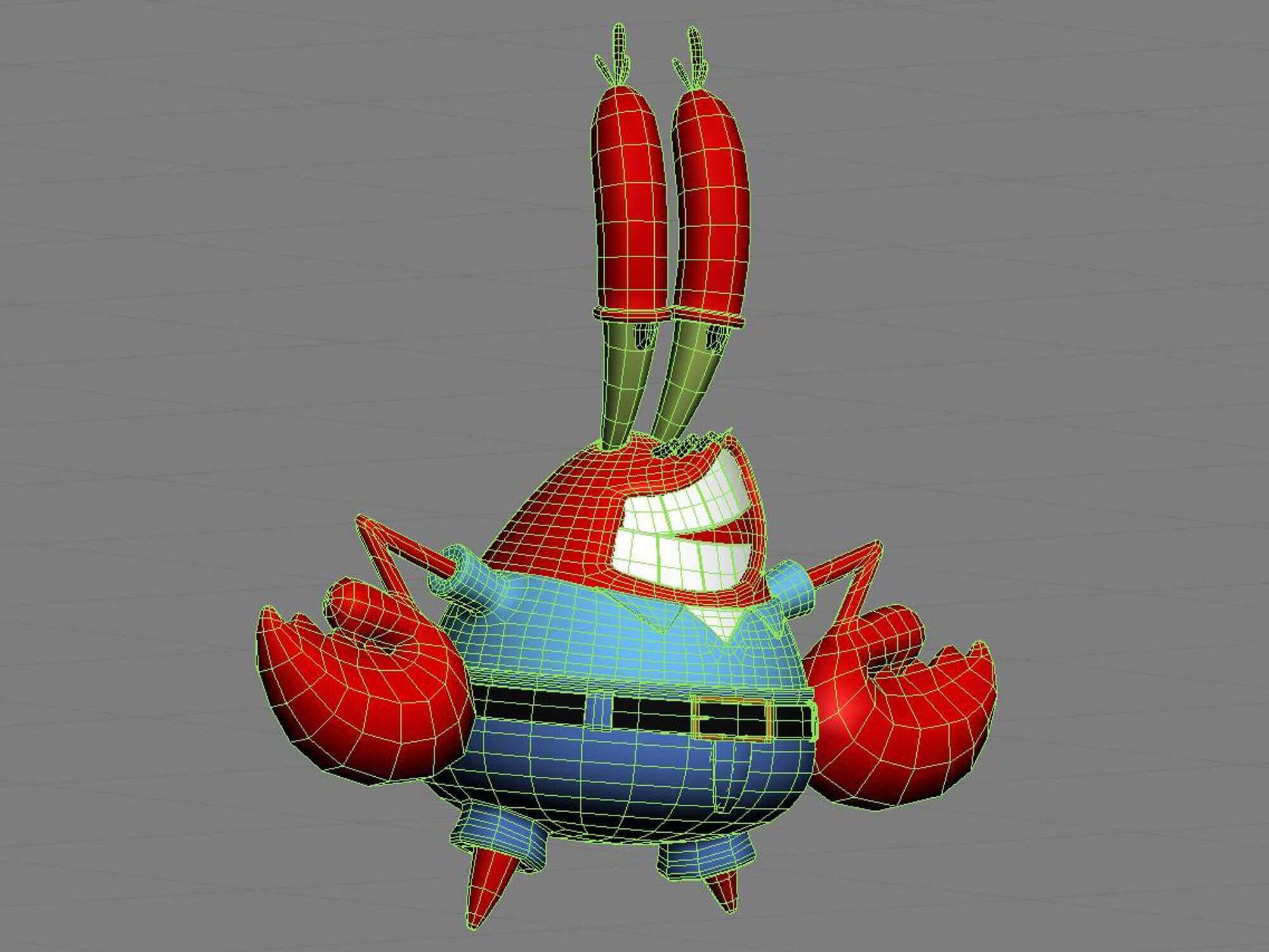 Mr. Krabs - 3D Model by deleon3d