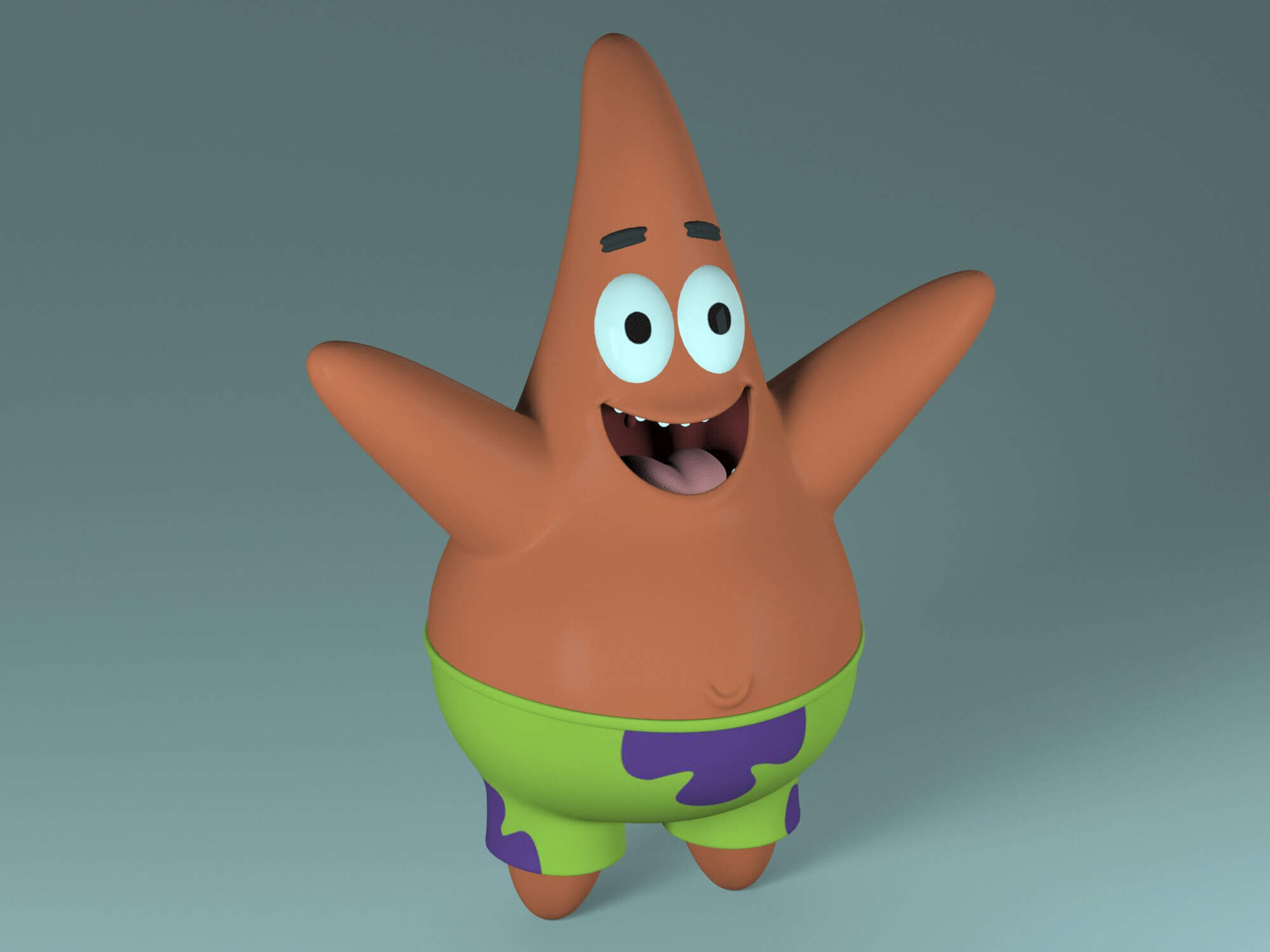 Patrick Star - 3D Model by deleon3d