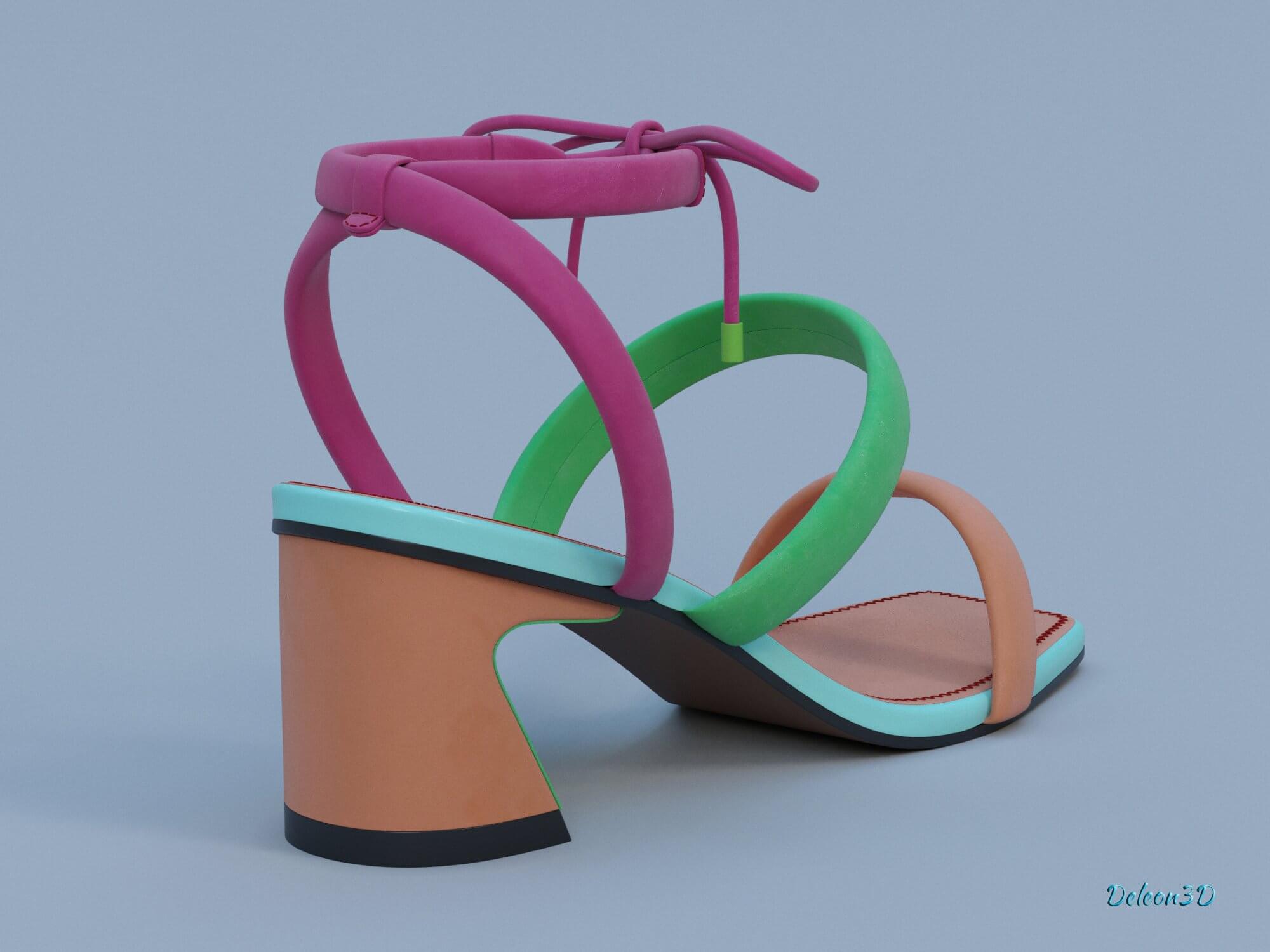 Sandal - 3D Model by deleon3d
