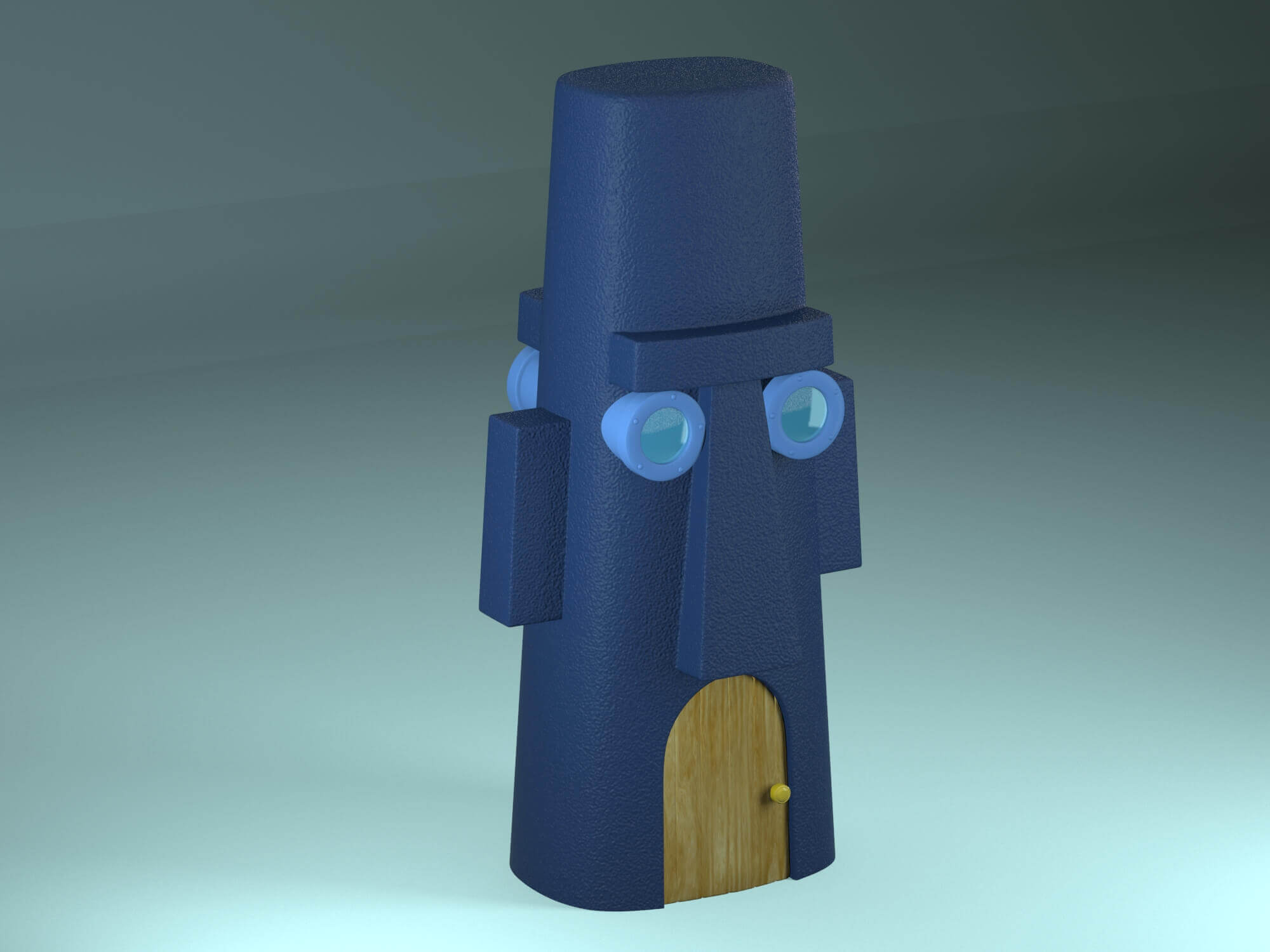 Squidward's House - 3D Model by deleon3d