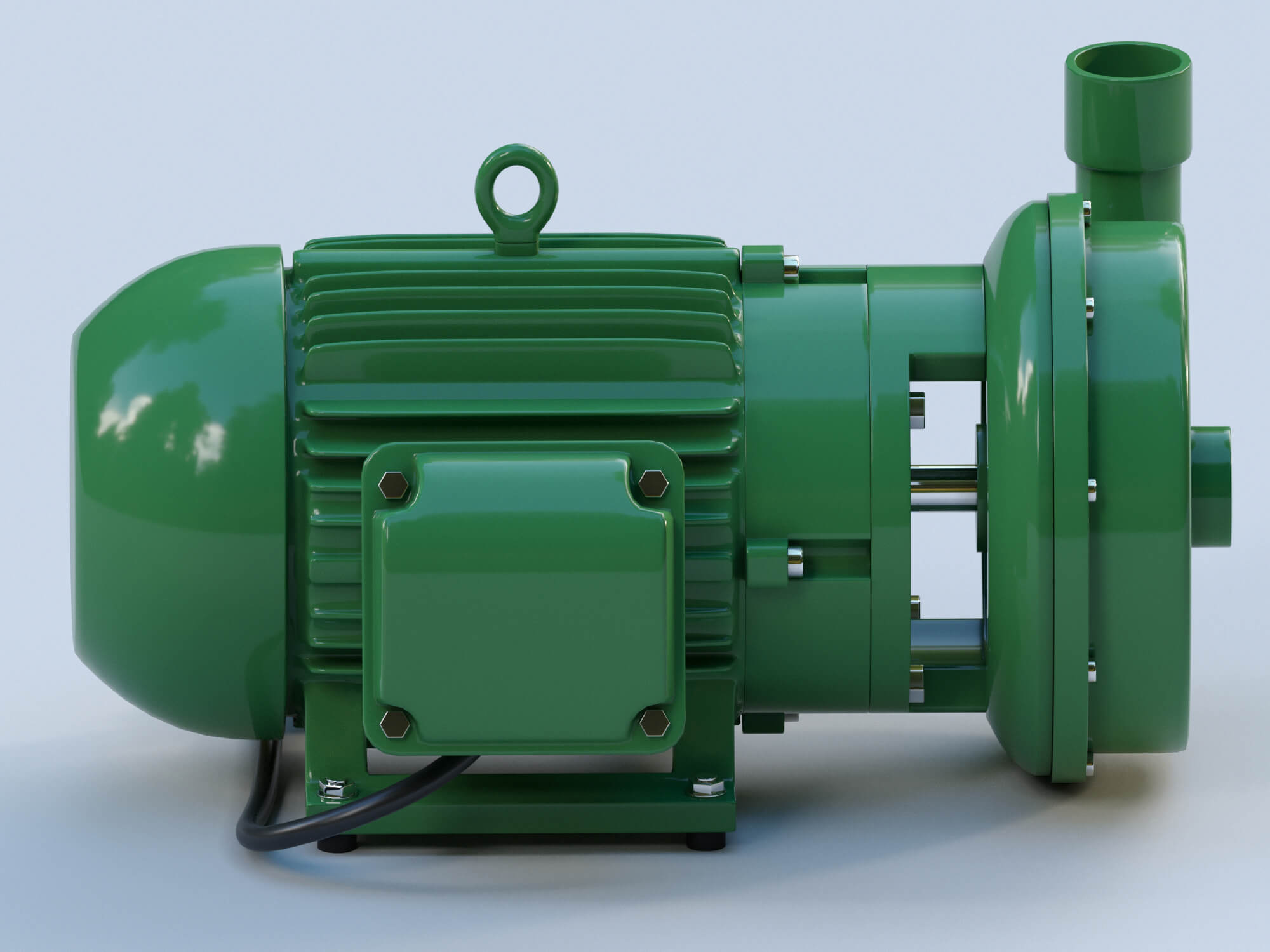 Water Pump Motor - 3D Model by deleon3d