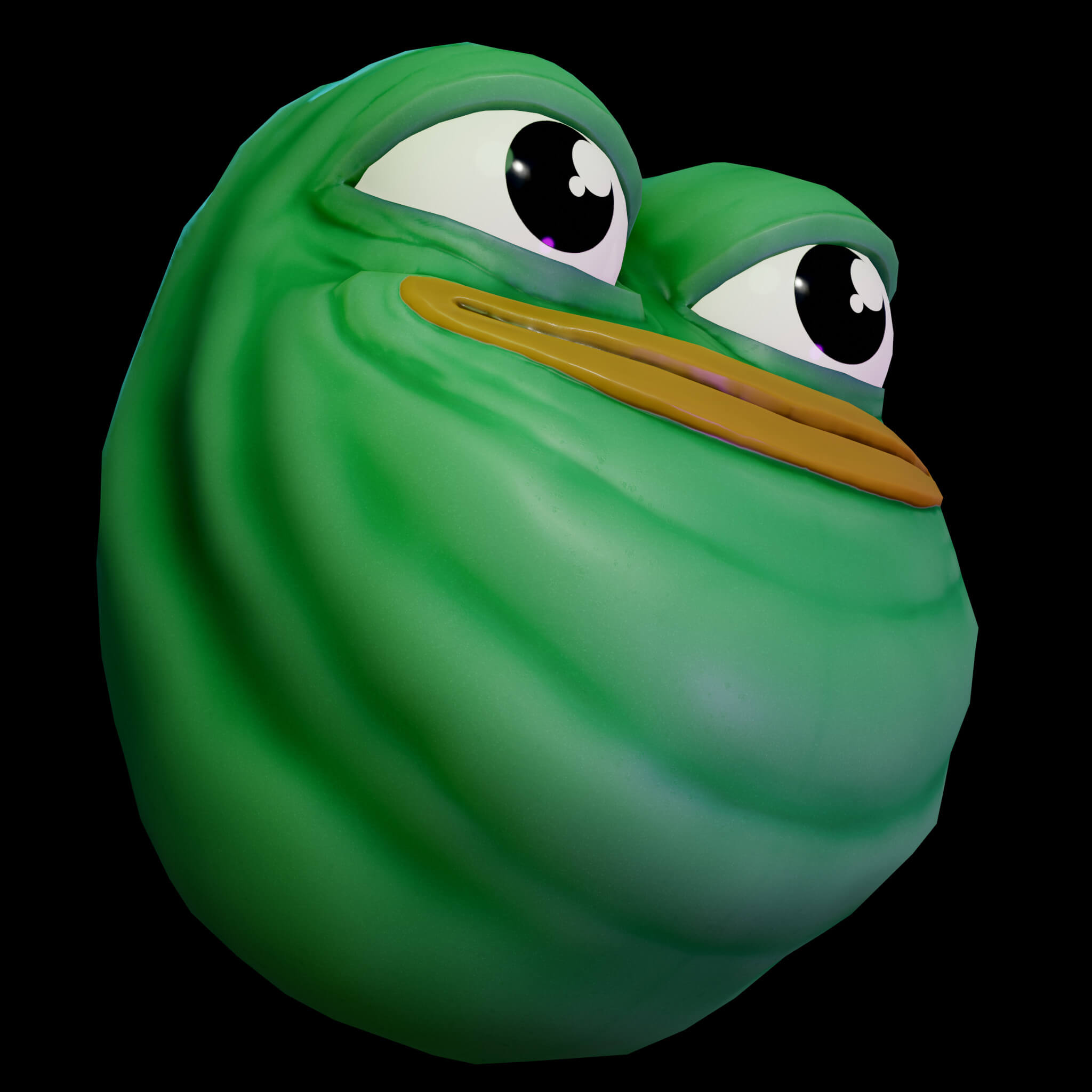 Pepe The Frog Head - 3D Model by demmordor