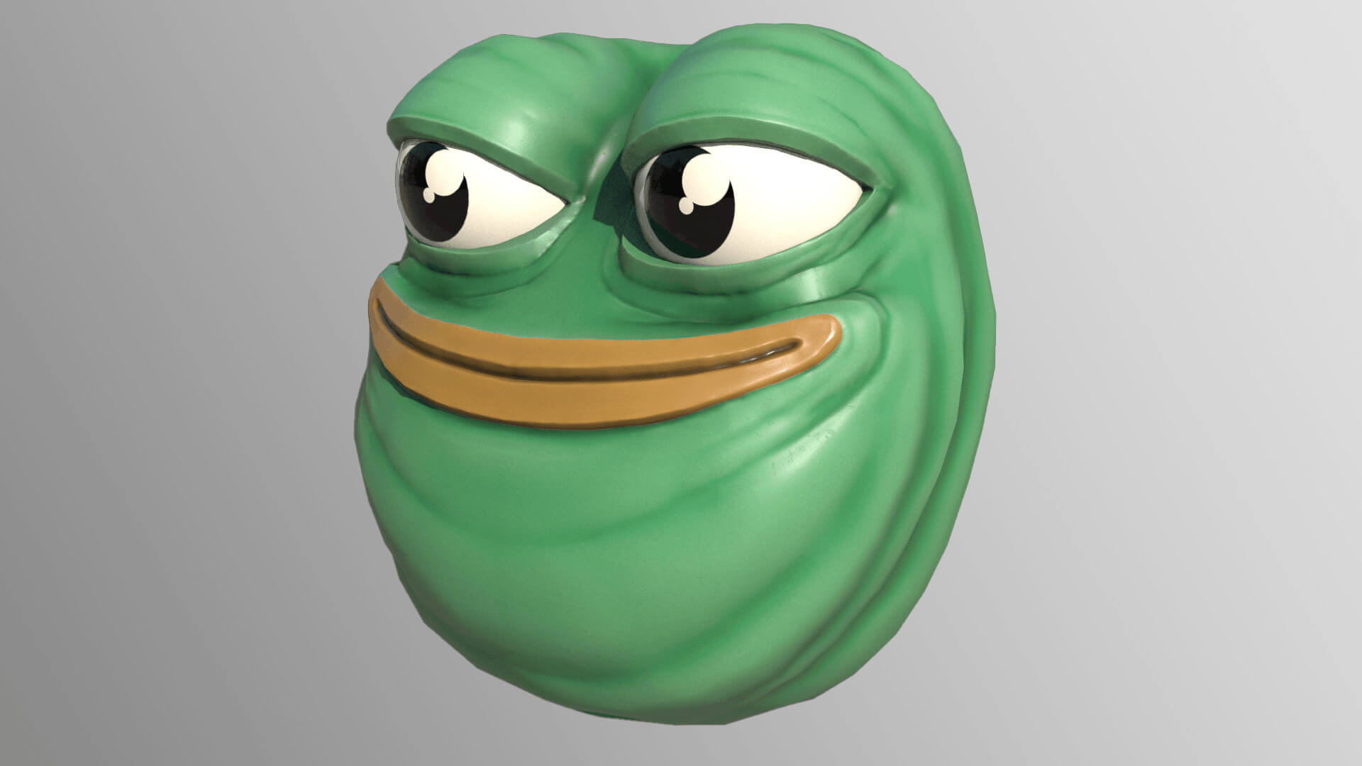 Pepe The Frog Head - 3D Model by demmordor