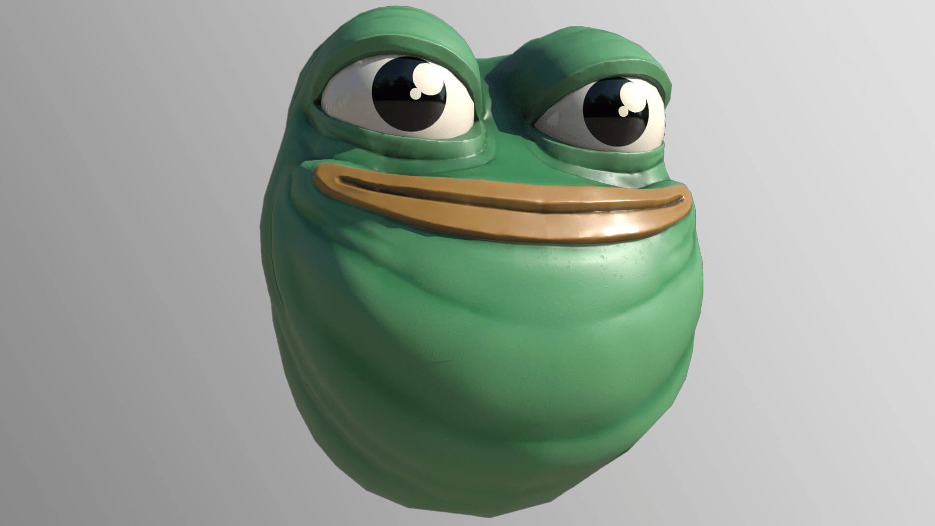 Pepe The Frog Head - 3D Model by demmordor