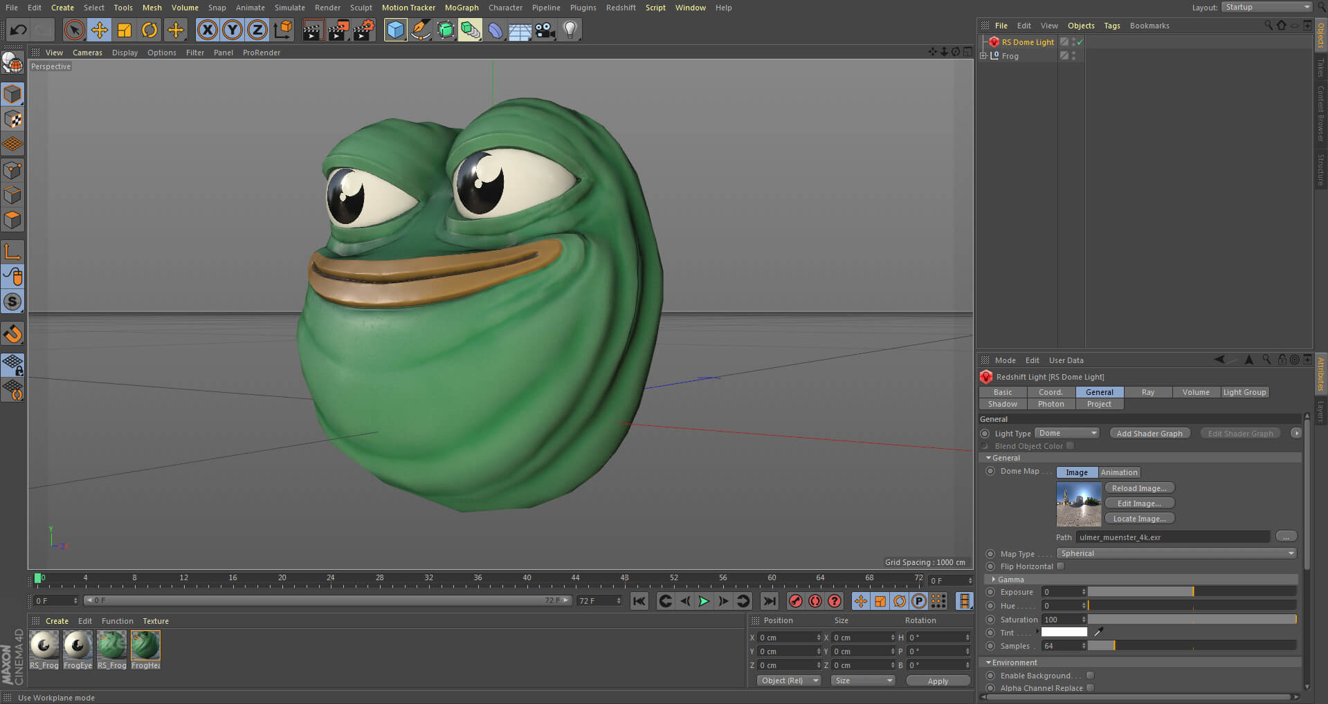 Pepe The Frog Head - 3D Model by demmordor