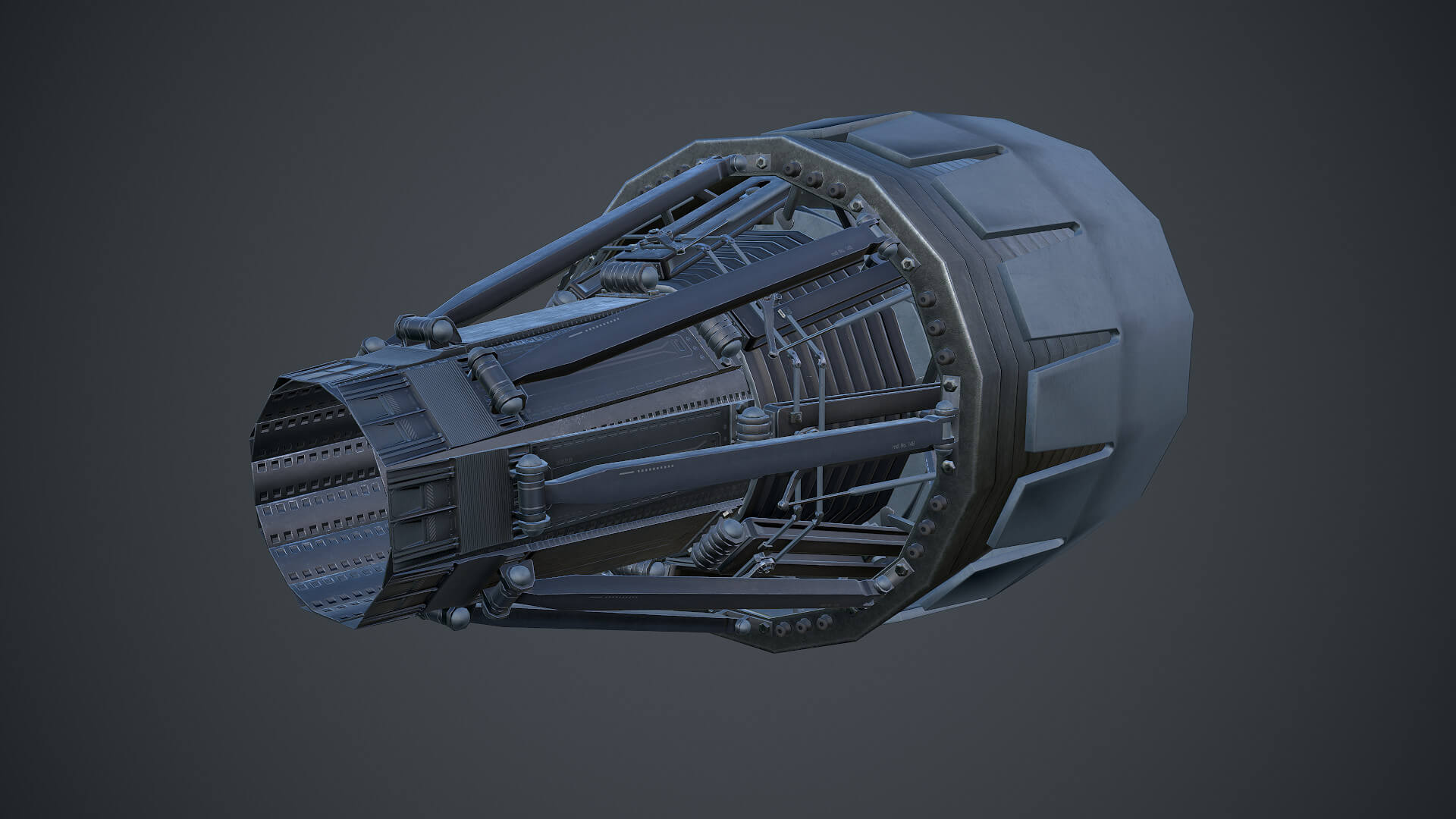 Rocket Thruster Engine - 3D Model by demmordor
