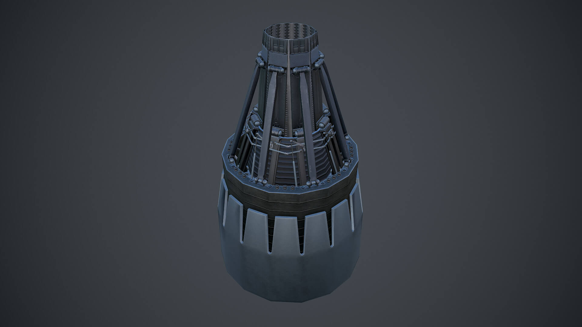 Rocket Thruster Engine - 3D Model by demmordor