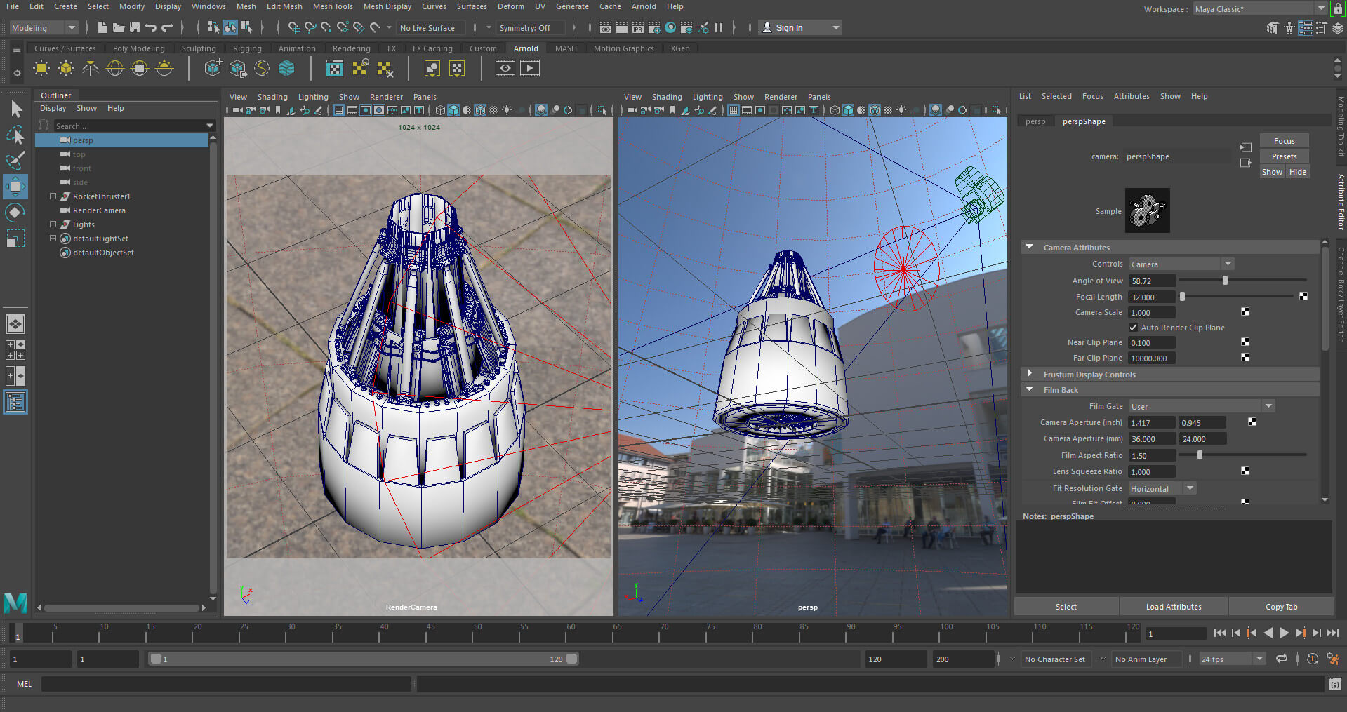 Rocket Thruster Engine - 3D Model by demmordor