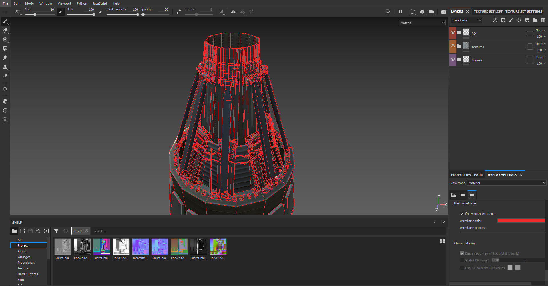 Rocket Thruster Engine - 3D Model by demmordor