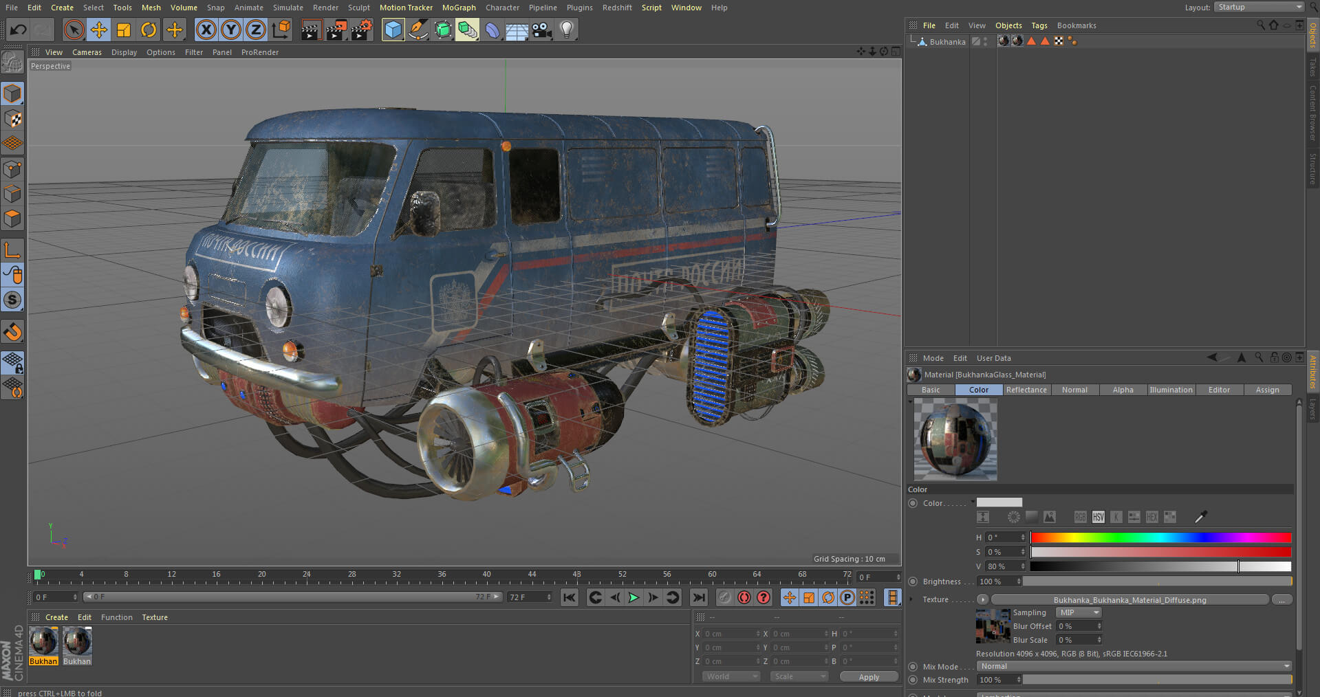 Soviet Flying Car - 3D Model by demmordor