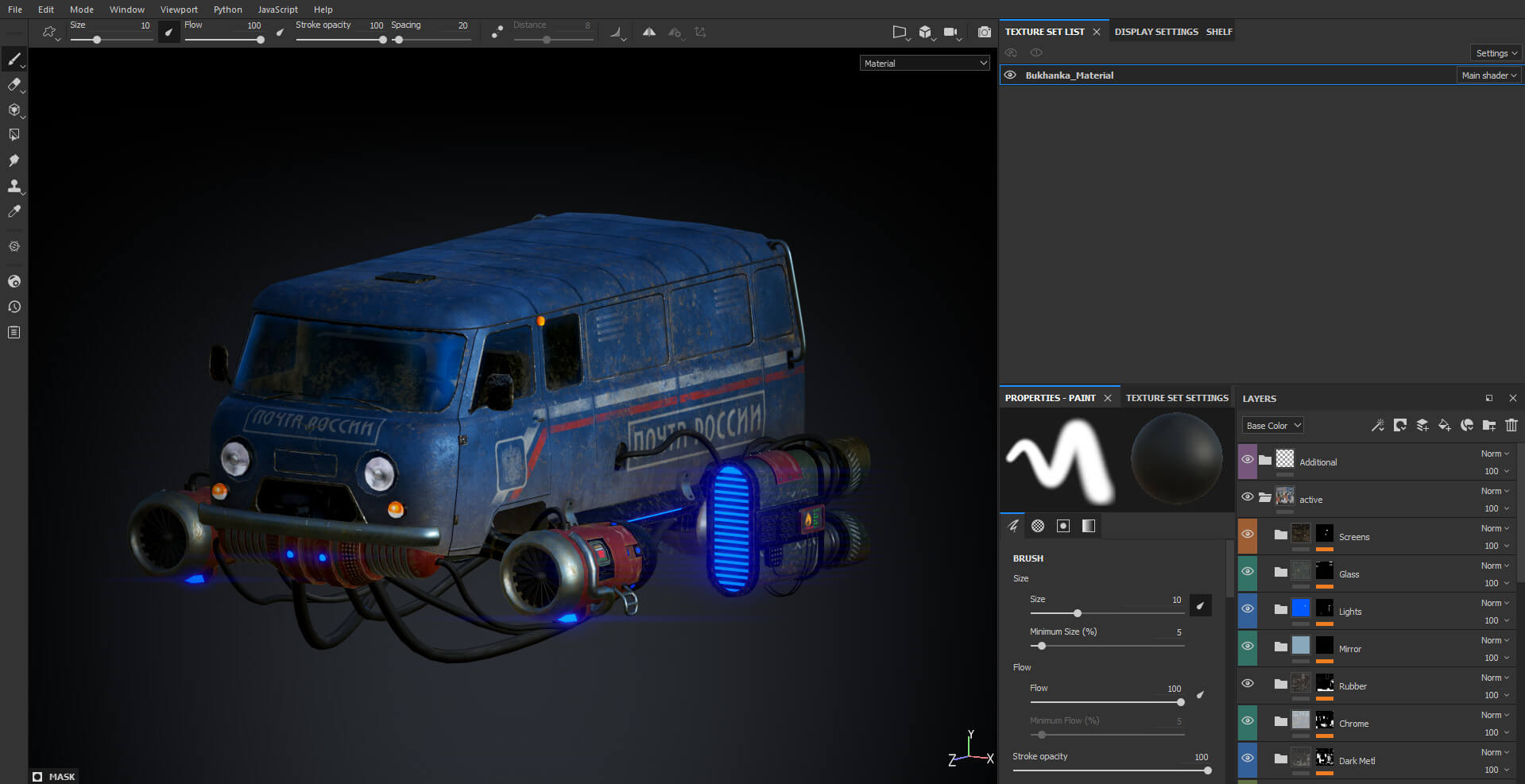 Soviet Flying Car - 3D Model by demmordor