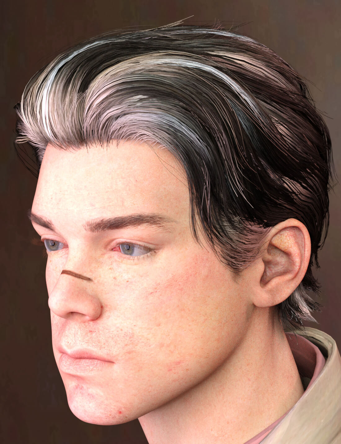 Cal Hair - Objects & Universal 3D Model by den