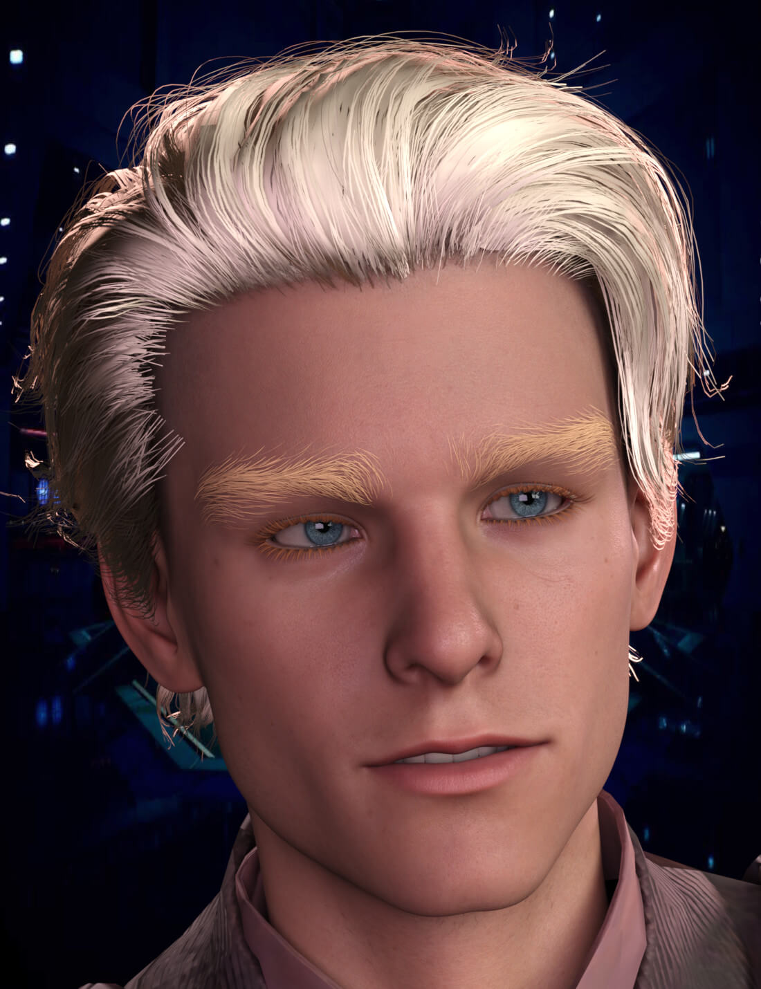 Cal Hair - Objects & Universal 3D Model by den