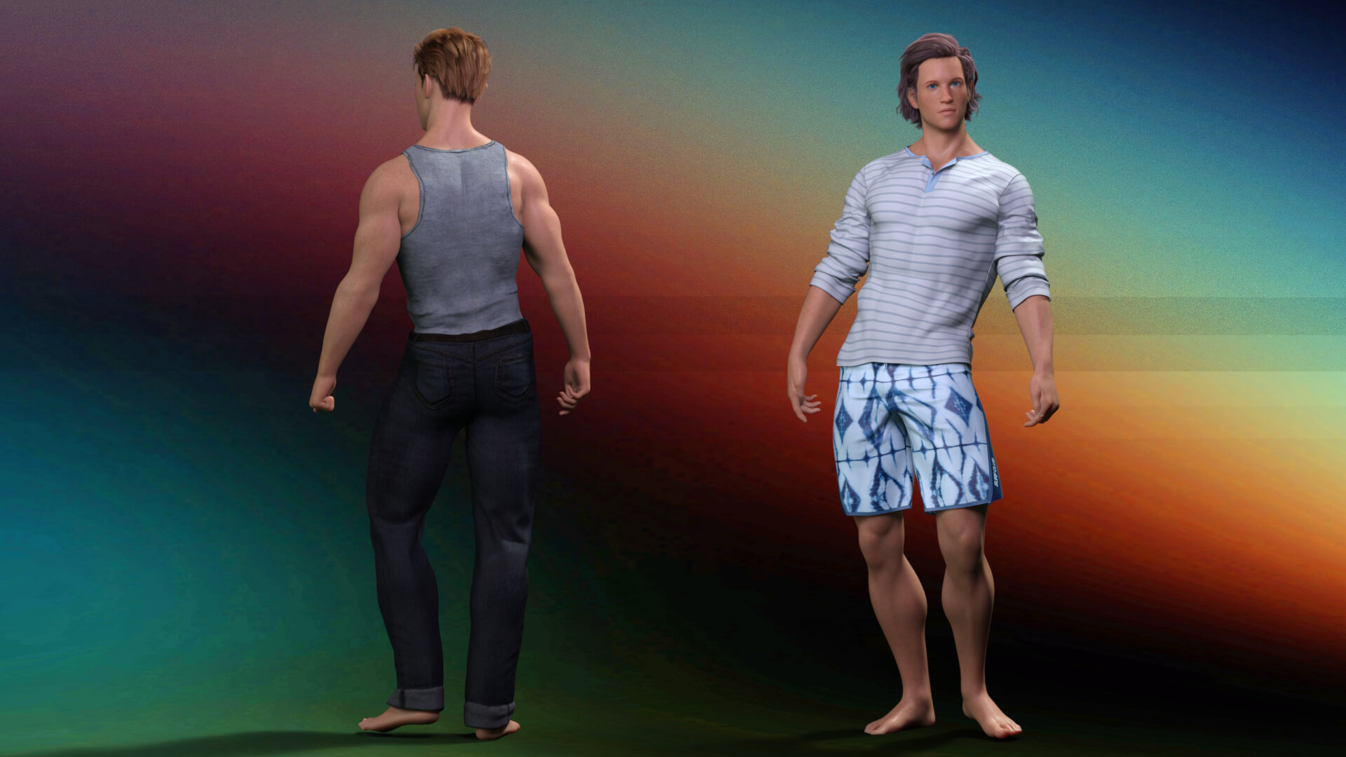 Alberto HD Genesis 9 FBX - Textures in an Separate Folder 3D Model by den