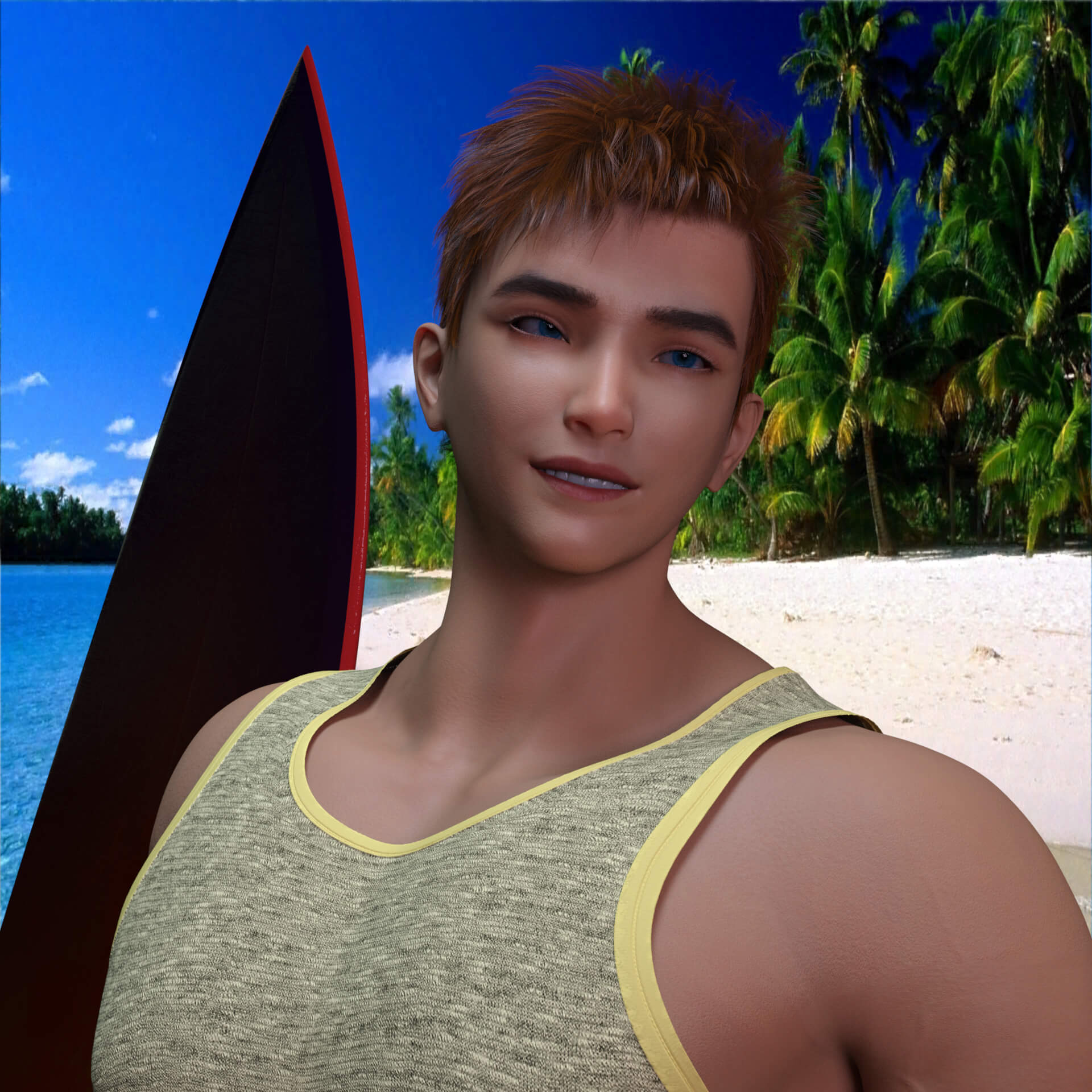 Aoi HD Genesis 9 FBX - Textures in an Separate Folder 3D Model by den