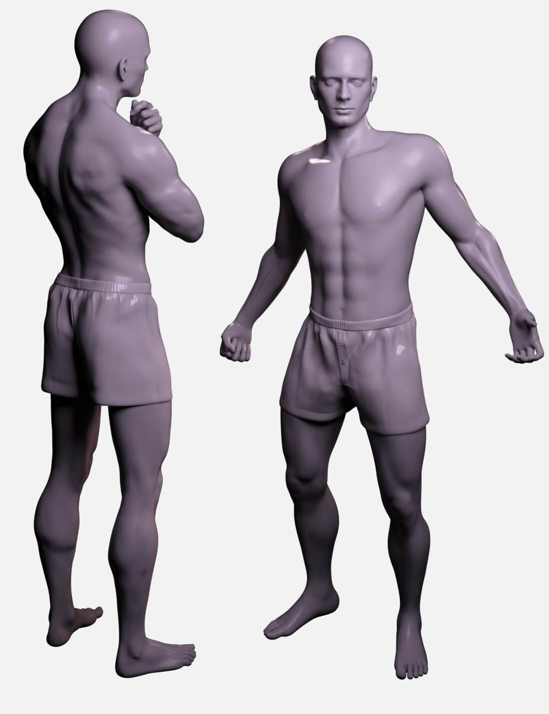 Athletic Bodies For G8M and G8.1M - Daz Content by den