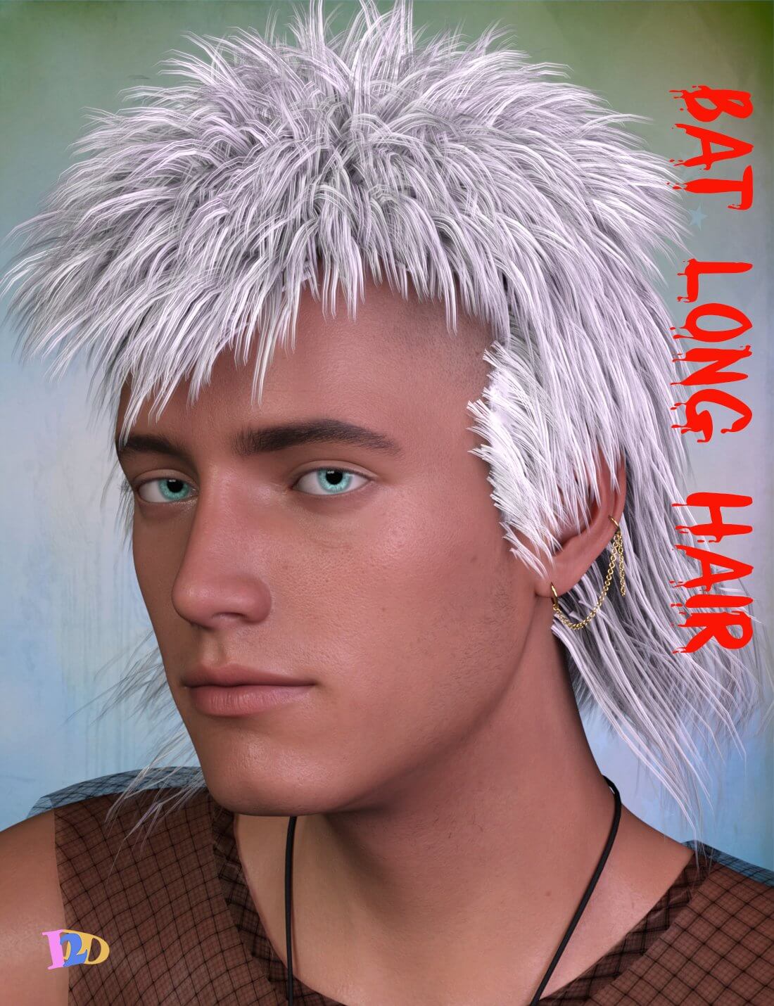 Bat Long Hair For Genesis 8 and 8.1 Male - Daz Content by den