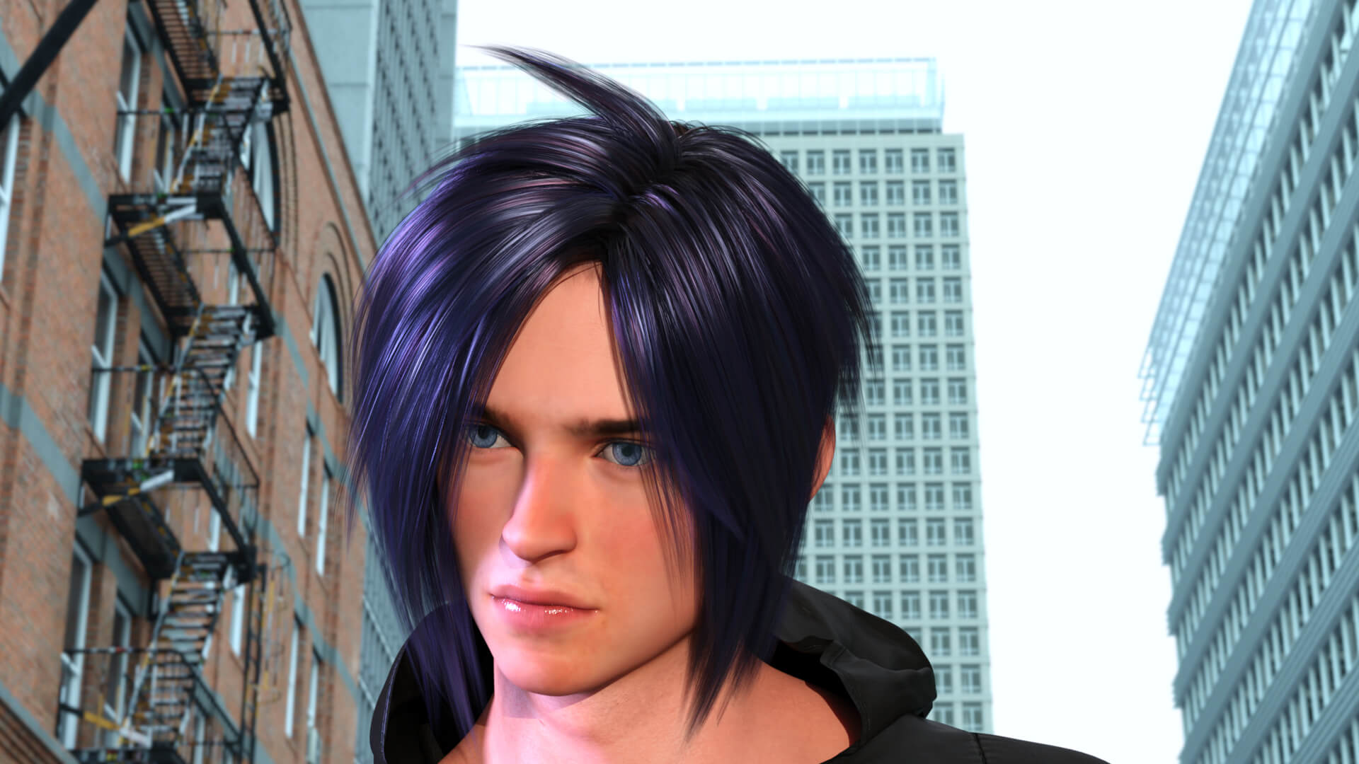 Botan HD FBX for G8.1M - Textures in an Separate 3D Model by den