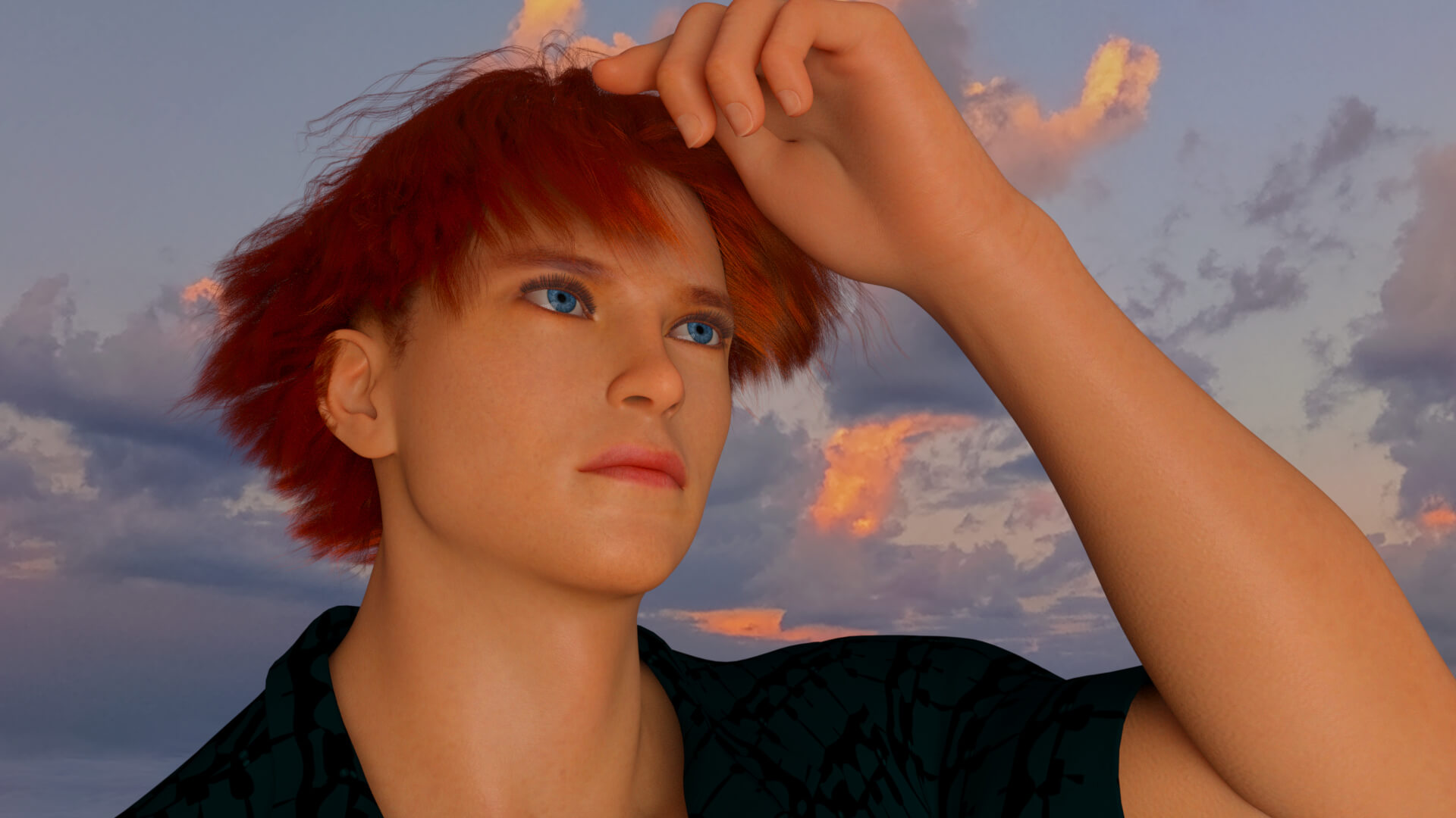 Botan HD FBX for G8.1M - Textures in an Separate 3D Model by den