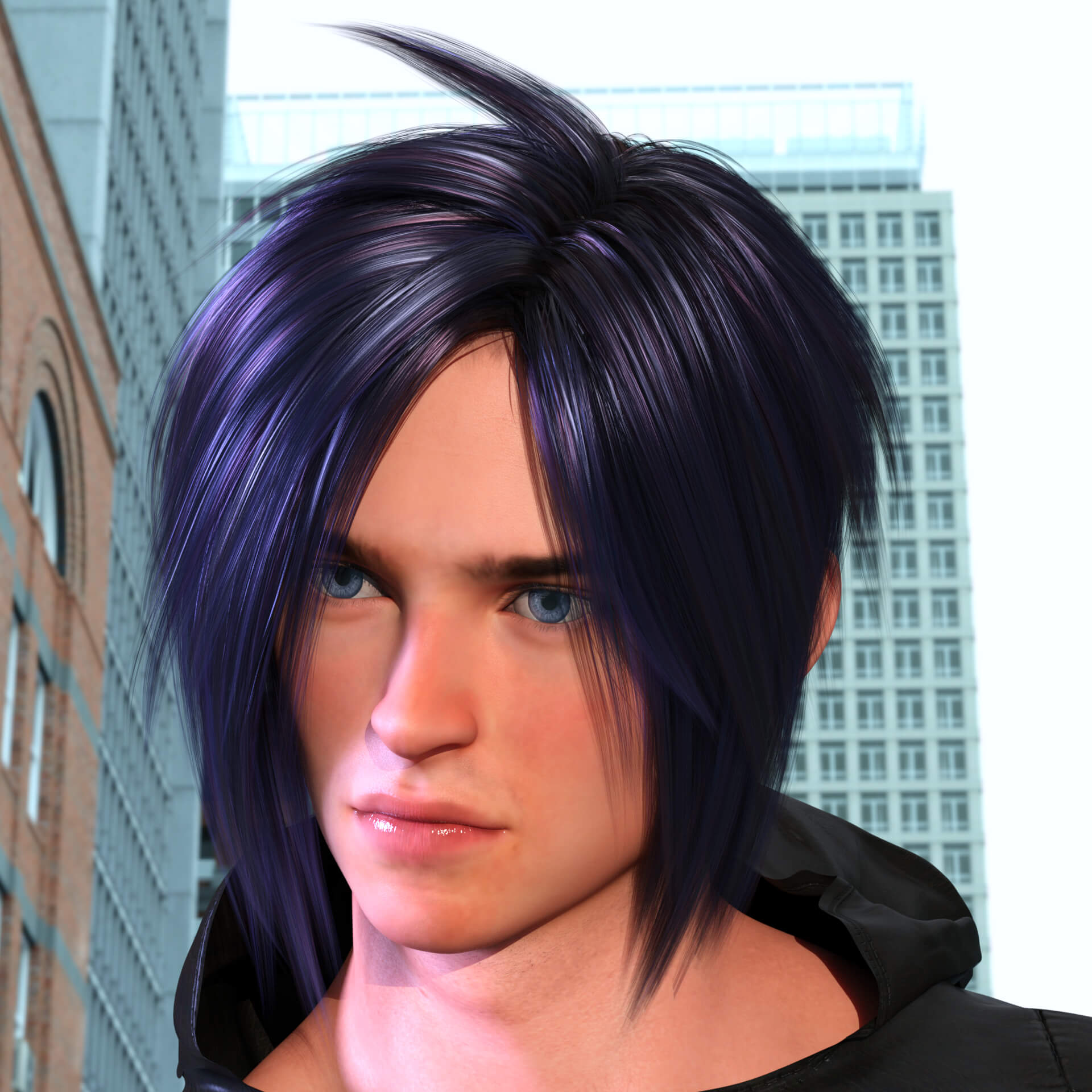 Botan HD FBX for G8.1M - Textures in an Separate 3D Model by den