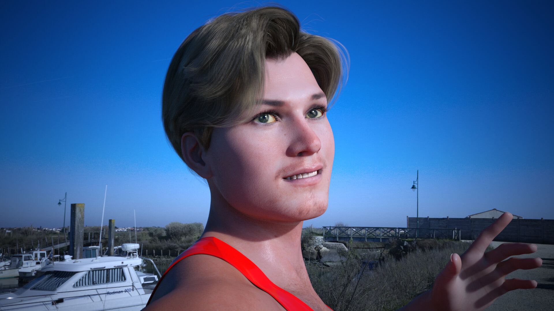 Damjan HD OBJ for Genesis 8.1 Male - Textures in an Separate 3D Model ...