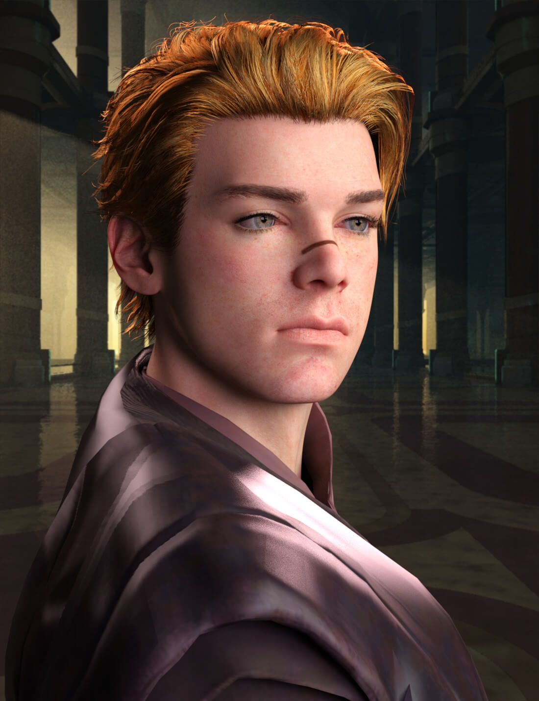 Cal Hair for Unreal Engine Files - 3D Model by den