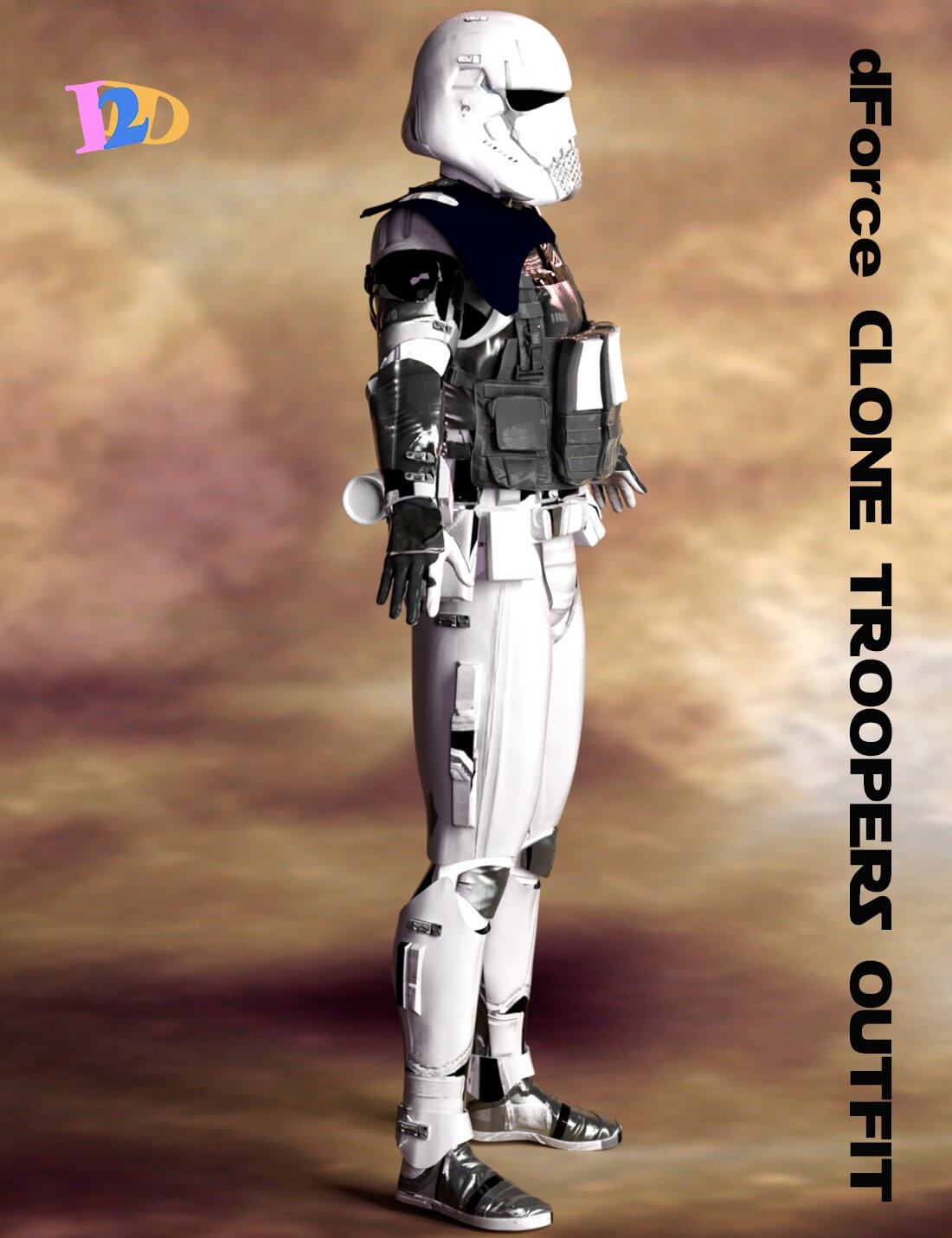 dForce Stormtrooper Outfit for G8.1M - Daz Content by den