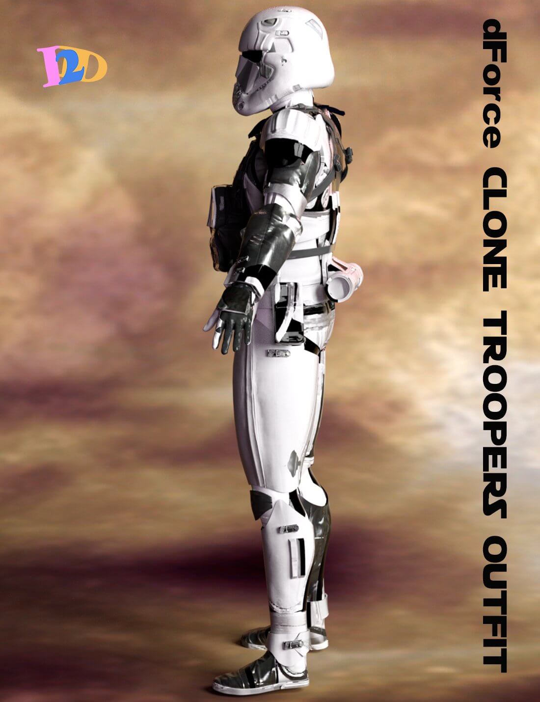 dForce Stormtrooper Outfit for G8.1M - Daz Content by den