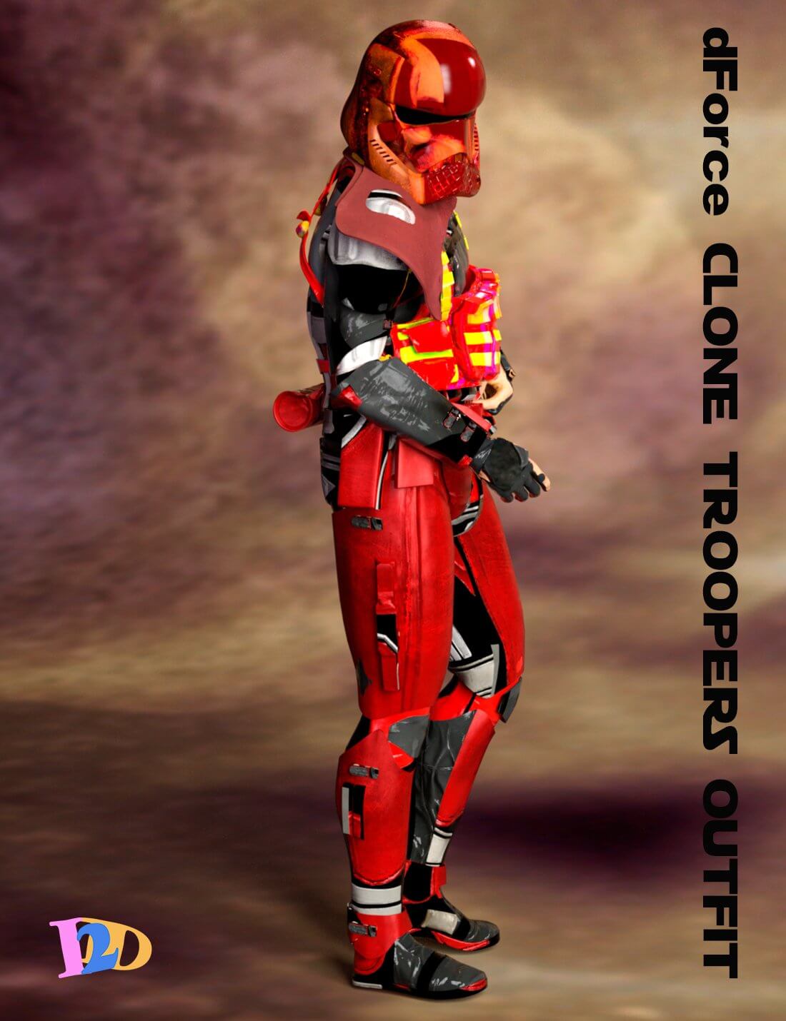dForce Stormtrooper Outfit for G8.1M - Daz Content by den
