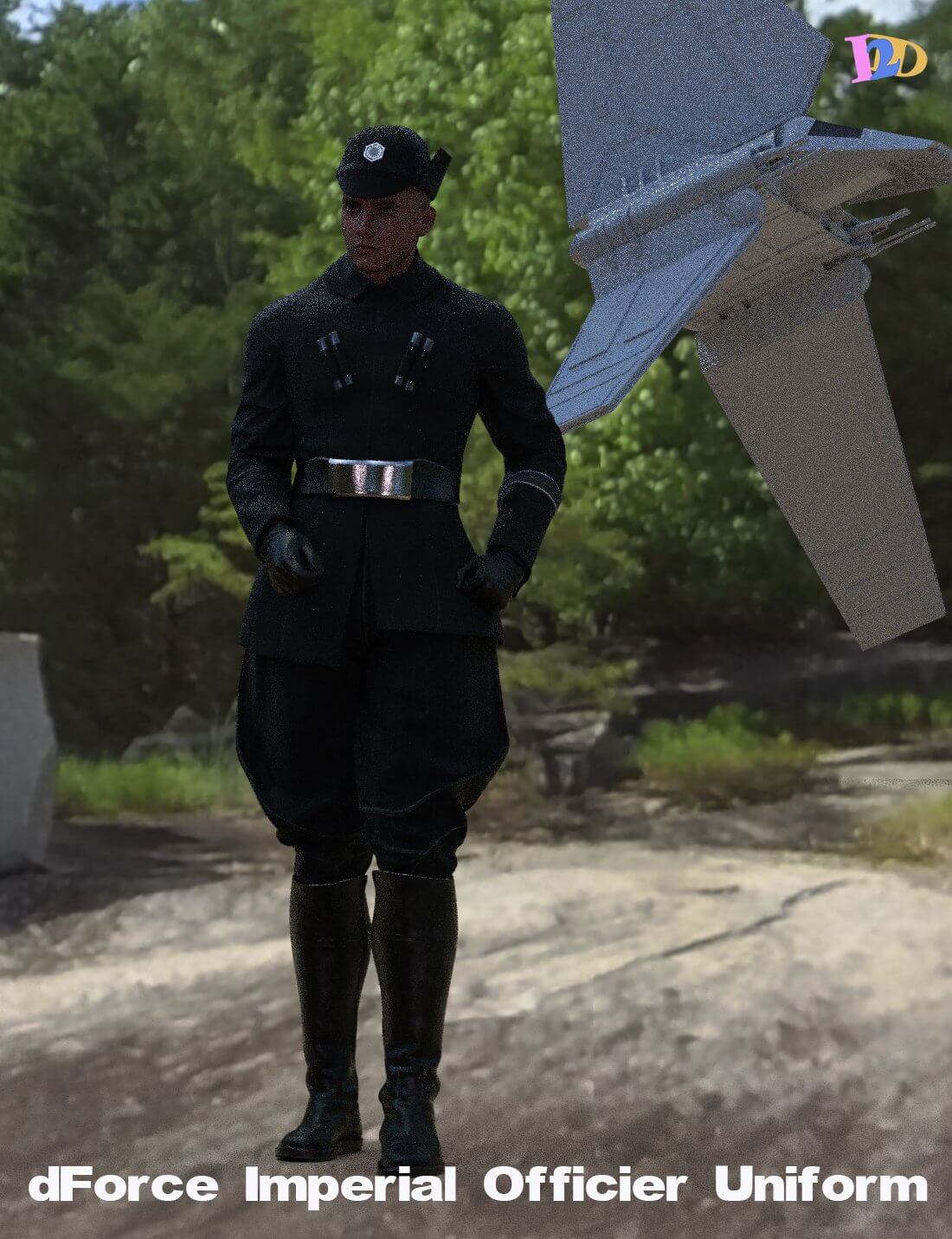 dForce Imperial Officer Uniform Outfit for Genesis 8.1 Male - Daz ...